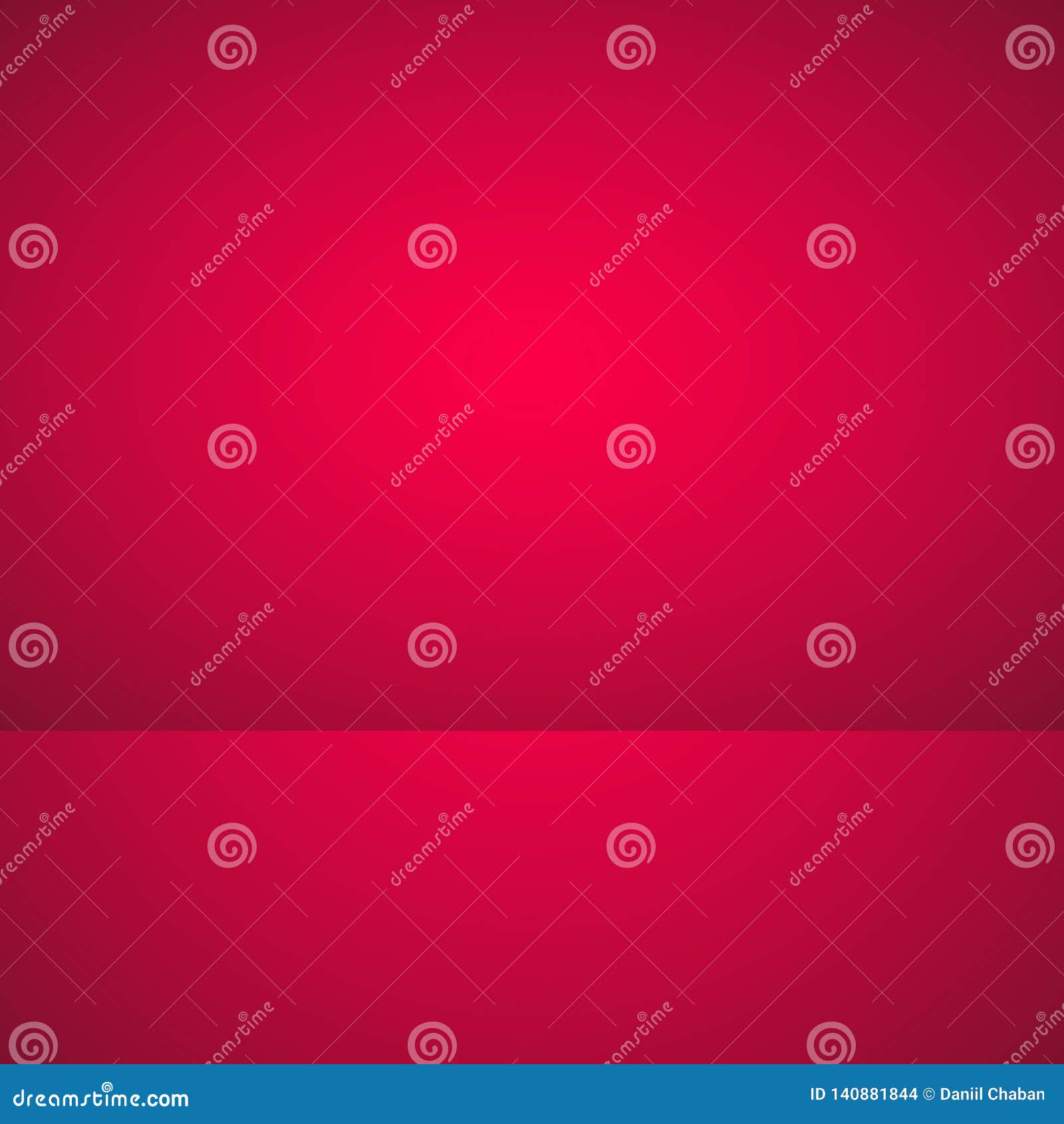 Empty Red Color Product Showcase. Studio Room Background Stock Vector ...