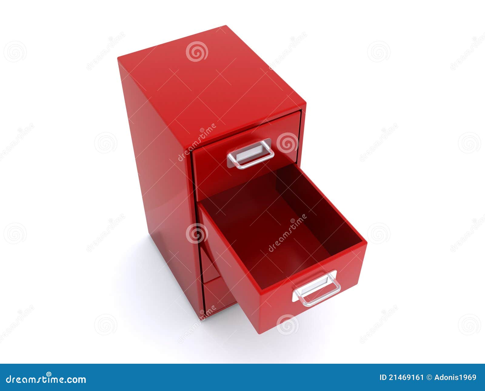 Empty Red Drawer stock image. Image of chest, office - 21469161