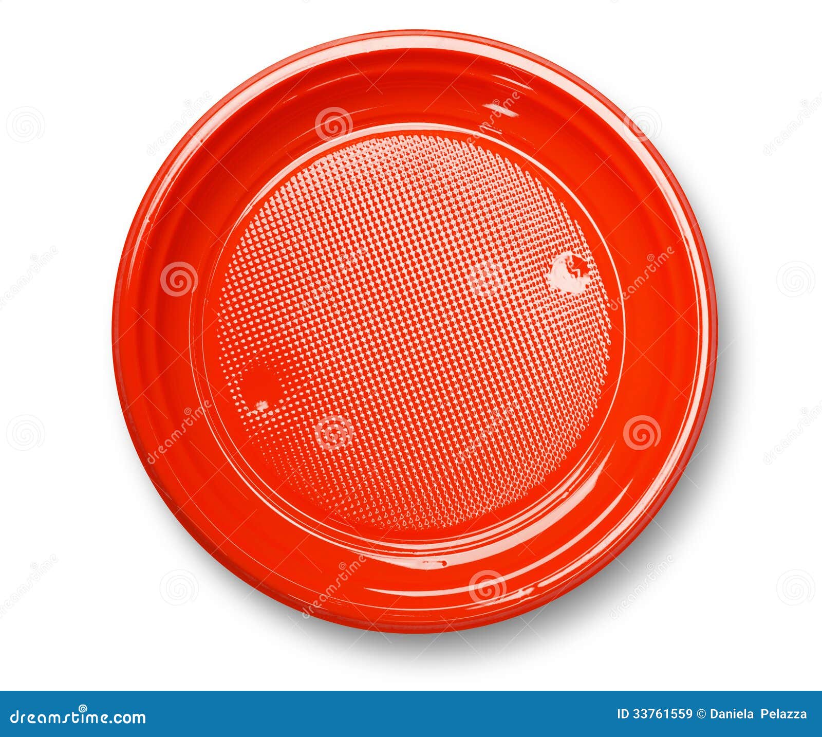 Empty red plate. stock image. Image of disk, plate, icon - 33761559