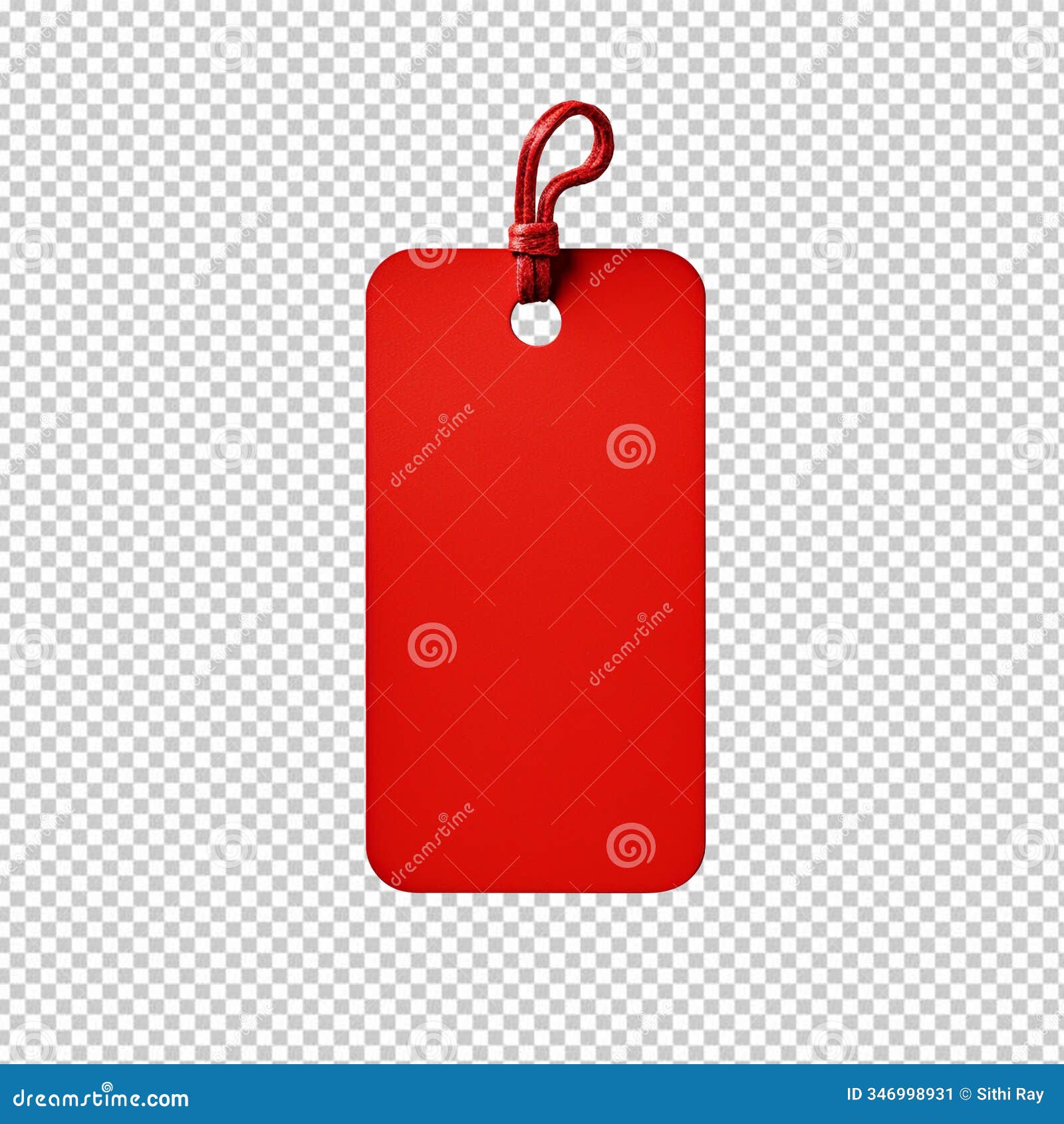 Empty Red Price Tag Isolated on Transparent Background Stock ...