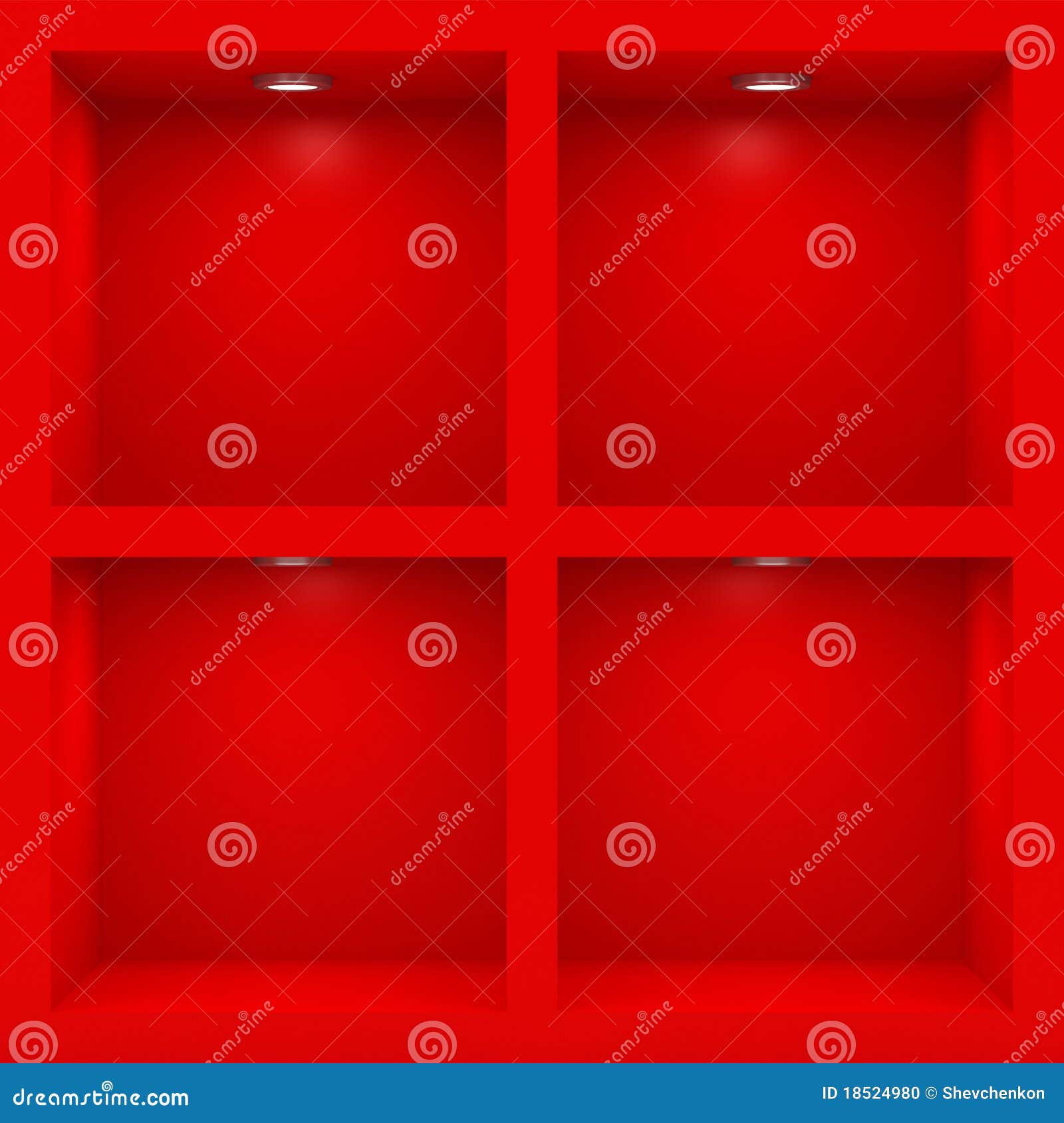 Empty red rack stock illustration. Illustration of container - 18524980