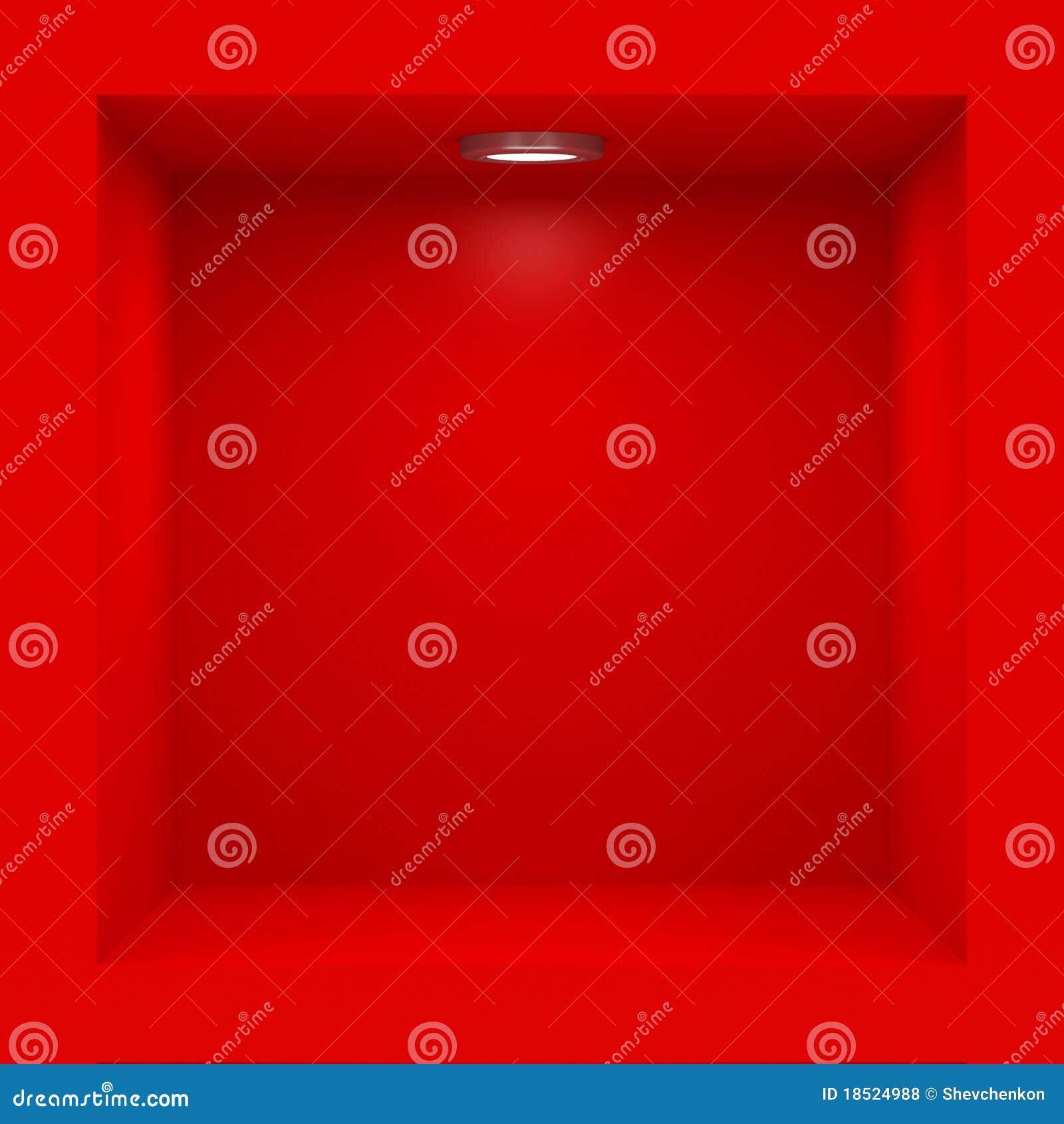 Empty red rack stock illustration. Illustration of light - 18524988