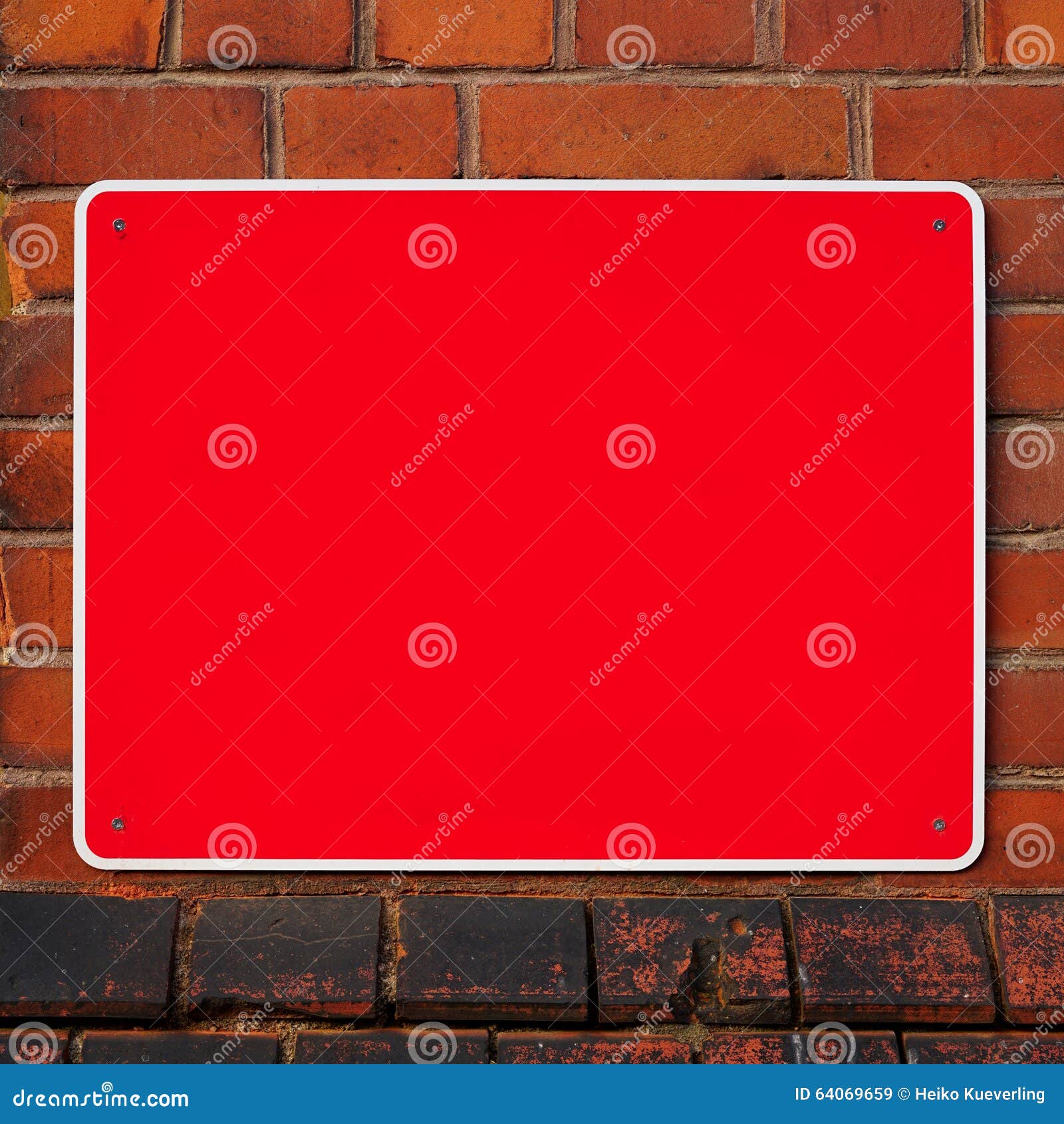 Empty red sign stock image. Image of textbox, copyspace - 64069659
