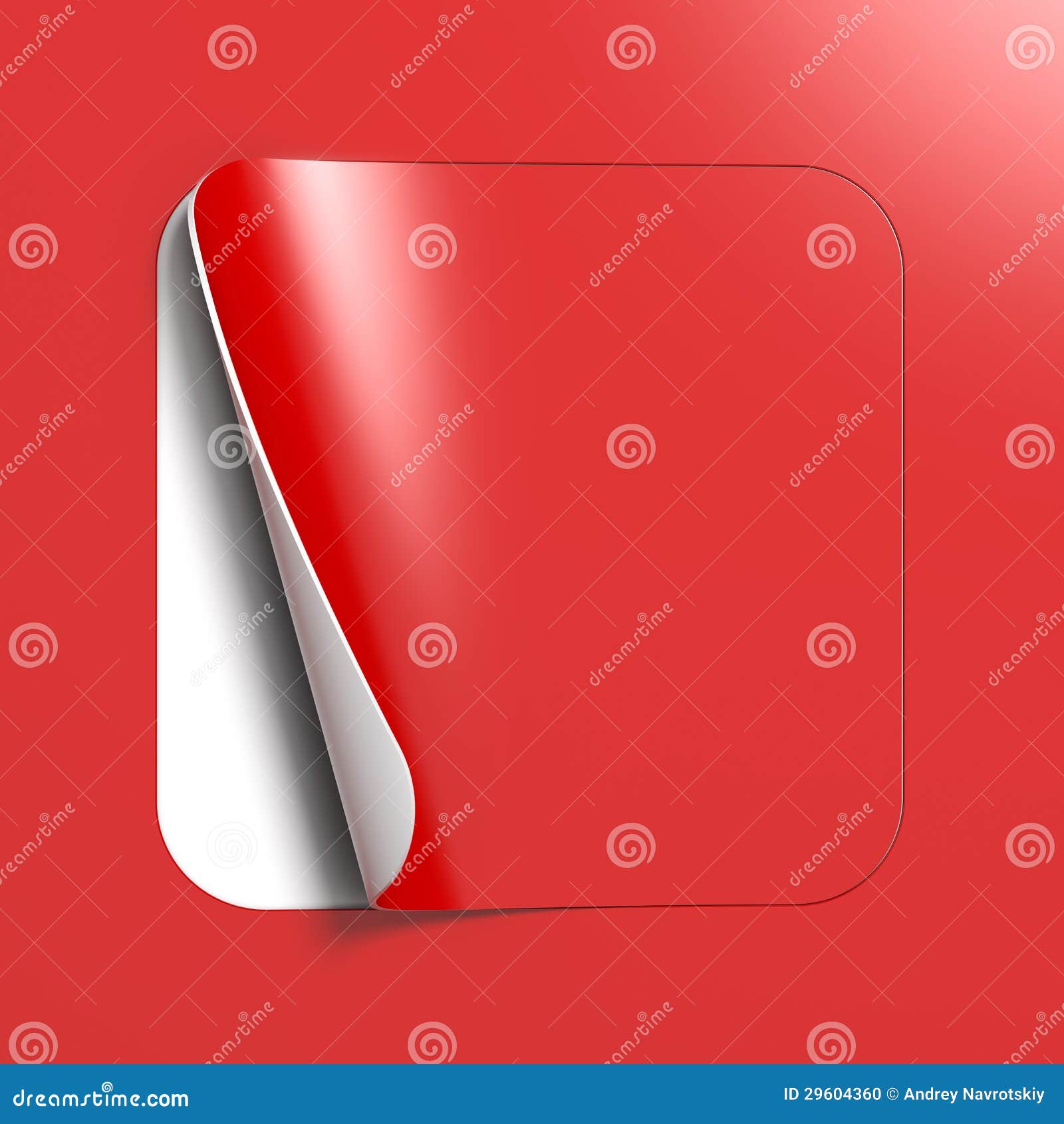 Empty red sticker. stock illustration. Illustration of price - 29604360