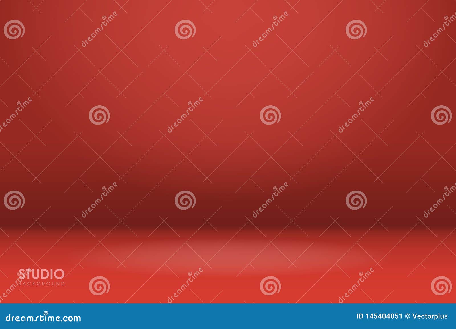 Empty Red Studio Room Background. Vector Illustration Stock ...