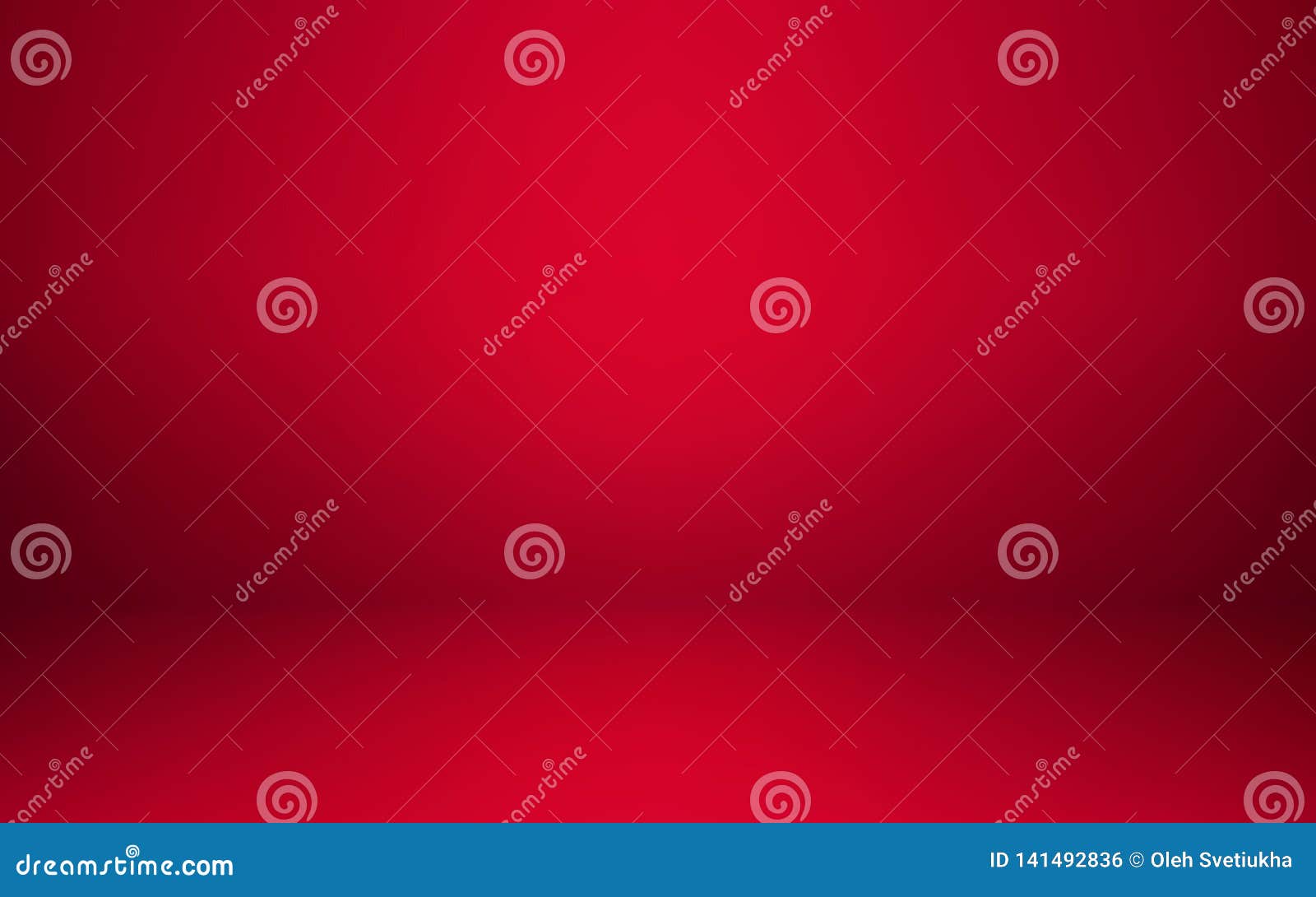 Empty Red Studio Room Interior. Clean Workshop for Photography or ...