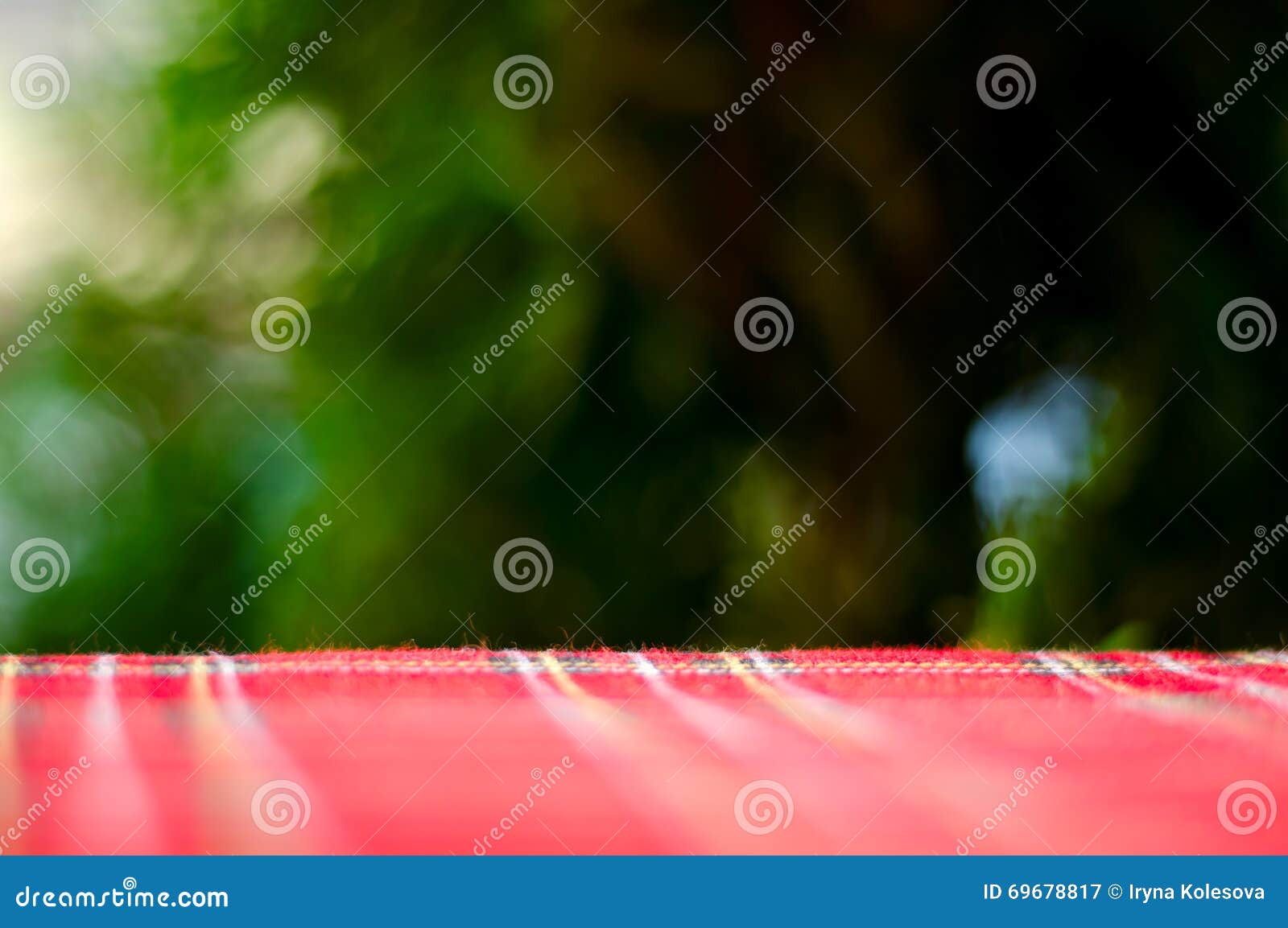 Empty Red Table and Blur Resturant Background, Street View Stock Image ...