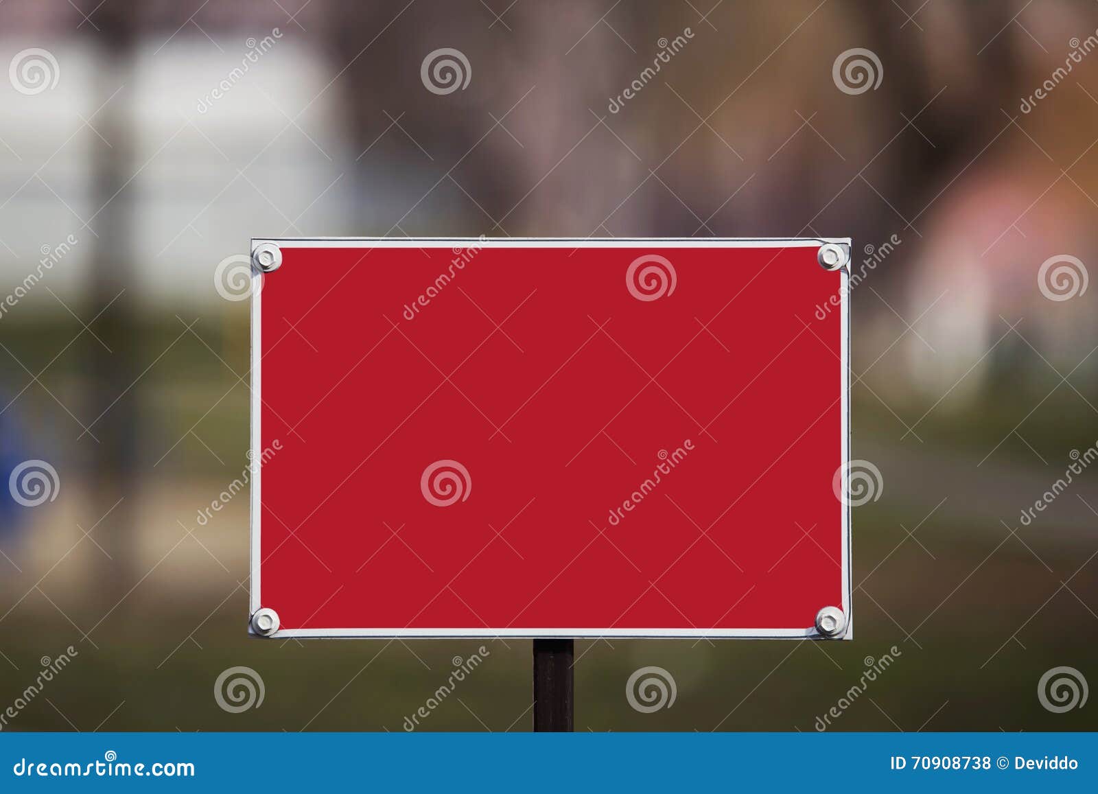 Empty red warning sign stock photo. Image of blank, blurred - 70908738
