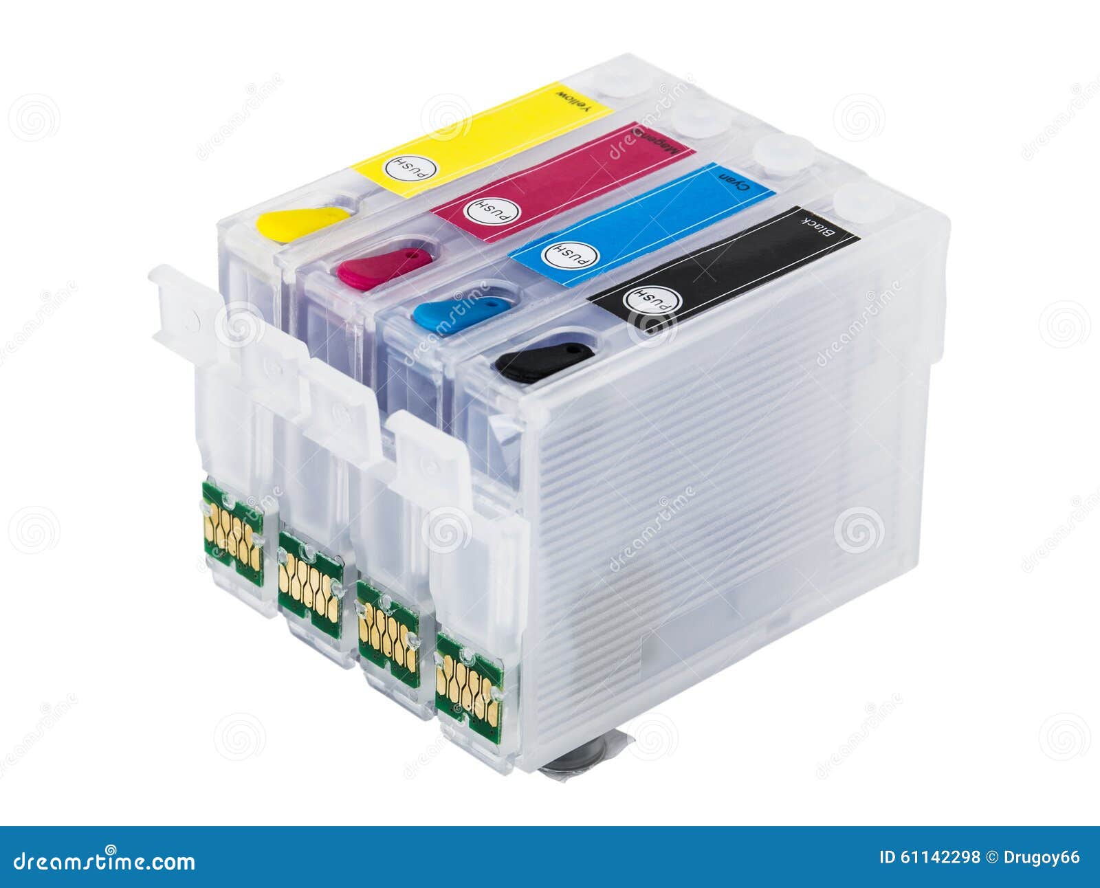 Cartridges For Colour Inkjet Printer Stock Image | CartoonDealer.com ...