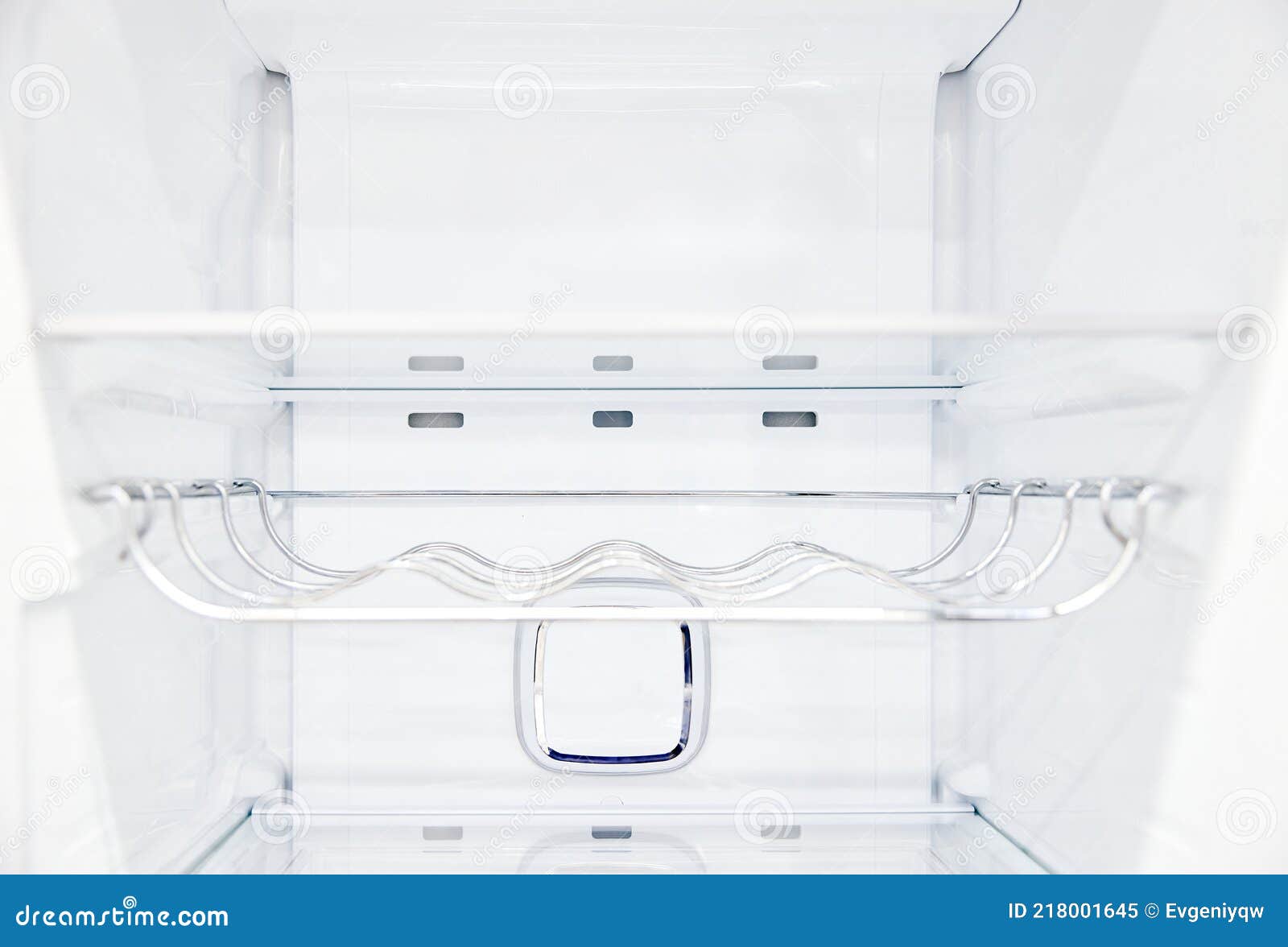 An Empty Refrigerator. Inside an Empty, Clean Refrigerator, a ...