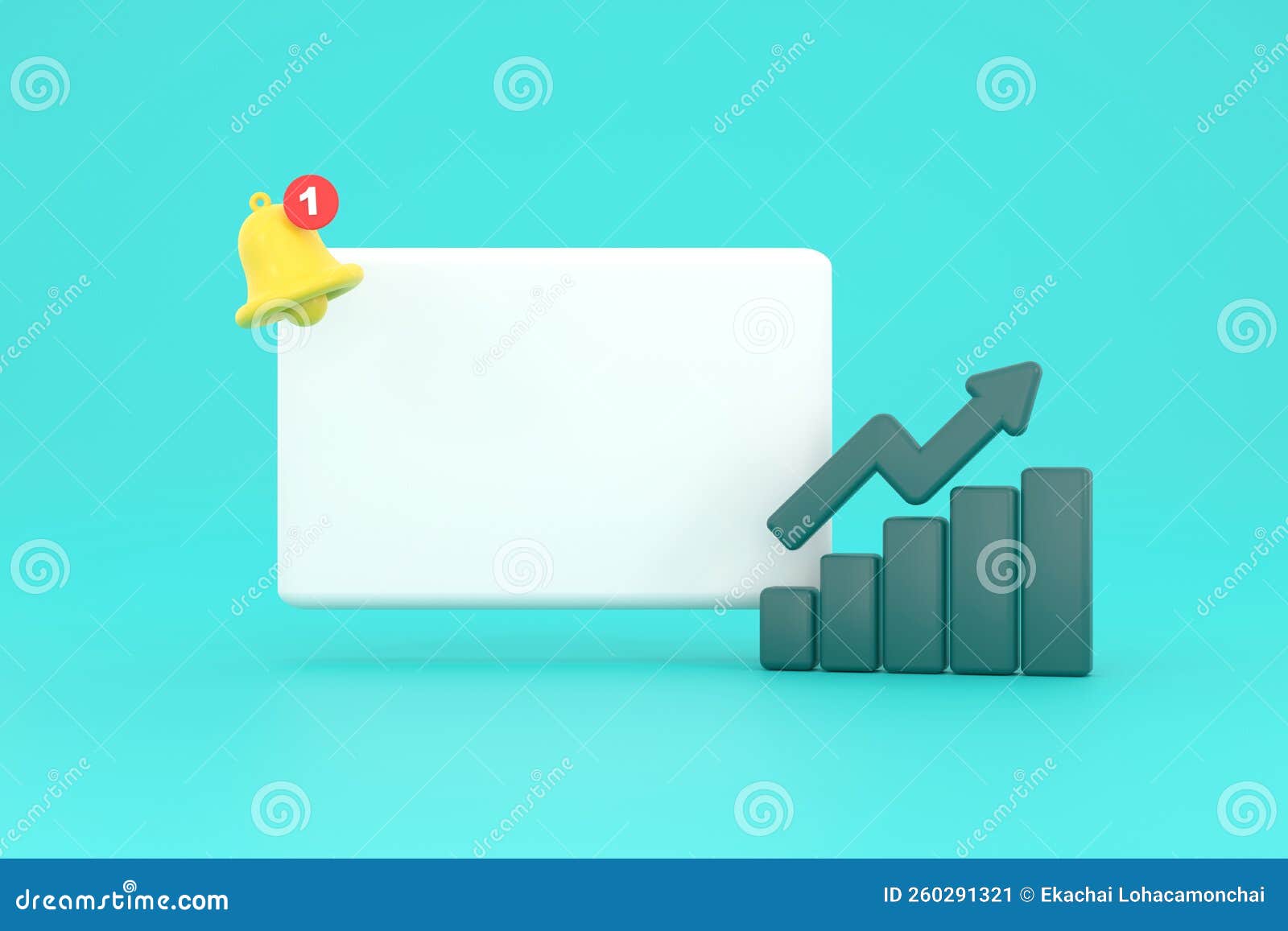 Empty Reminder Pop Up, Notification Bell Icon with Graph Stock ... Empty Reminder Pop Up, Notification Bell Icon with Graph Stock ...