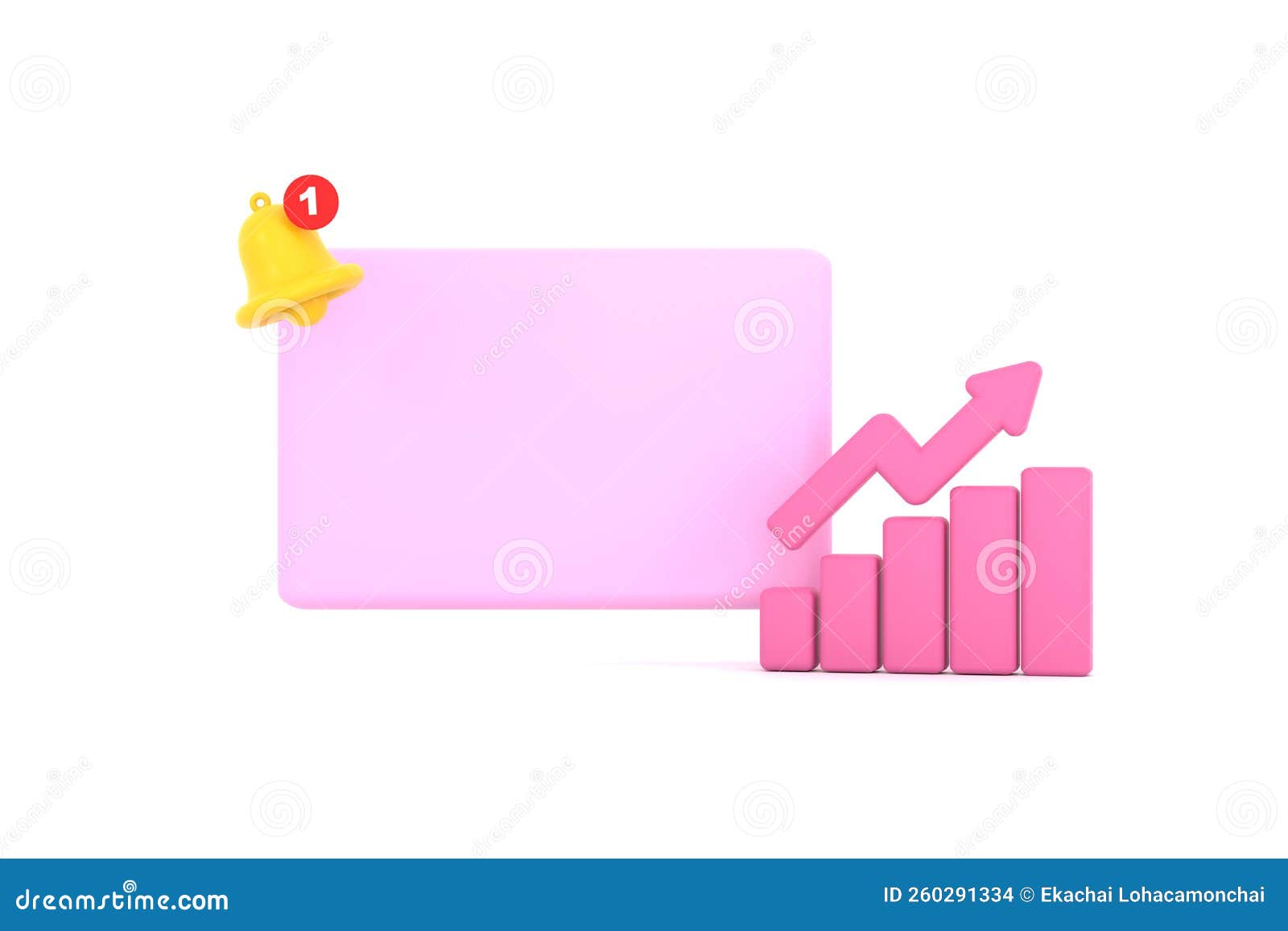 Empty Reminder Pop Up, Notification Bell Icon with Graph Stock ... Empty Reminder Pop Up, Notification Bell Icon with Graph Stock ...