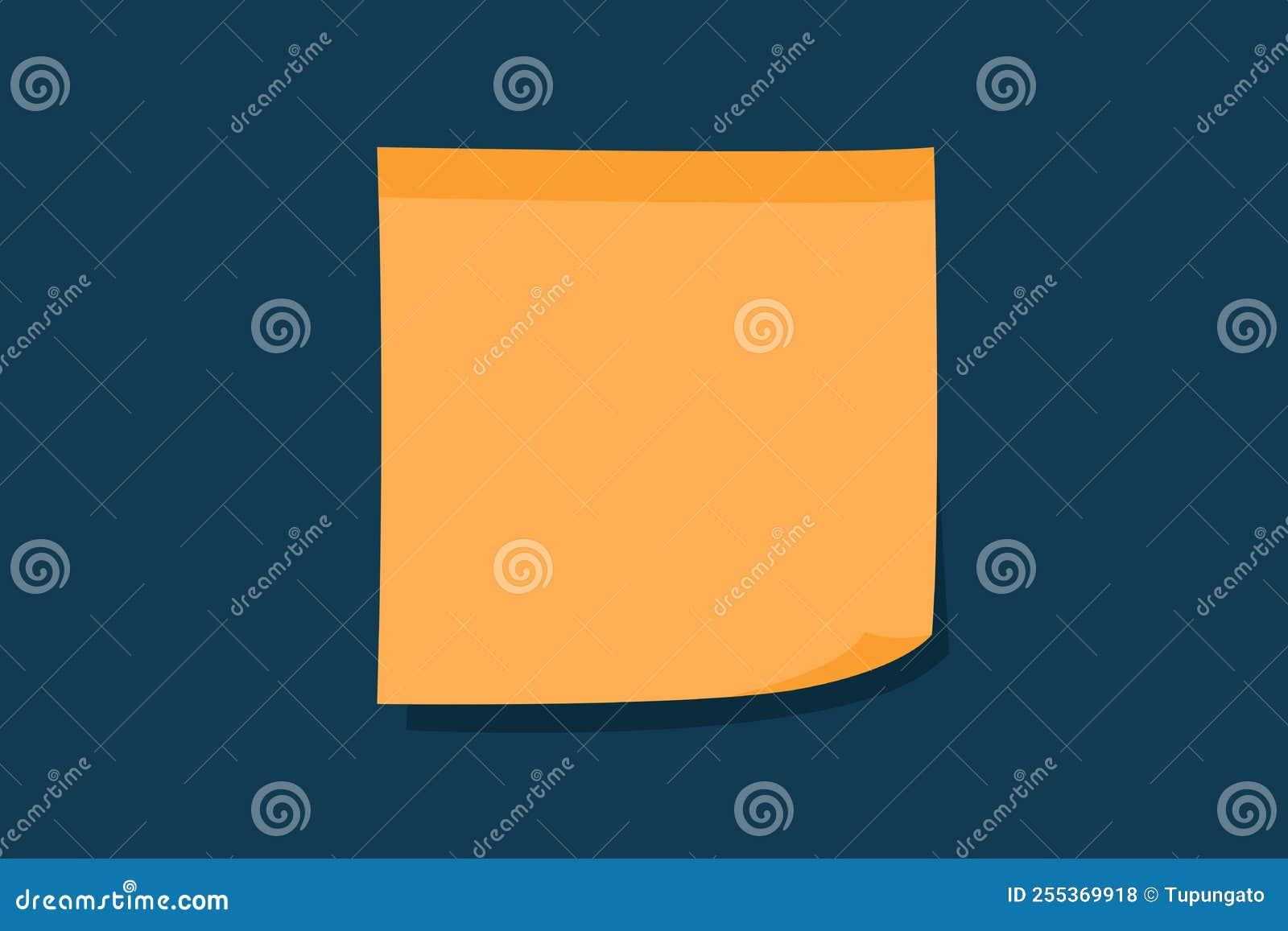 Empty reminder sticky note stock vector. Illustration of reminder ...