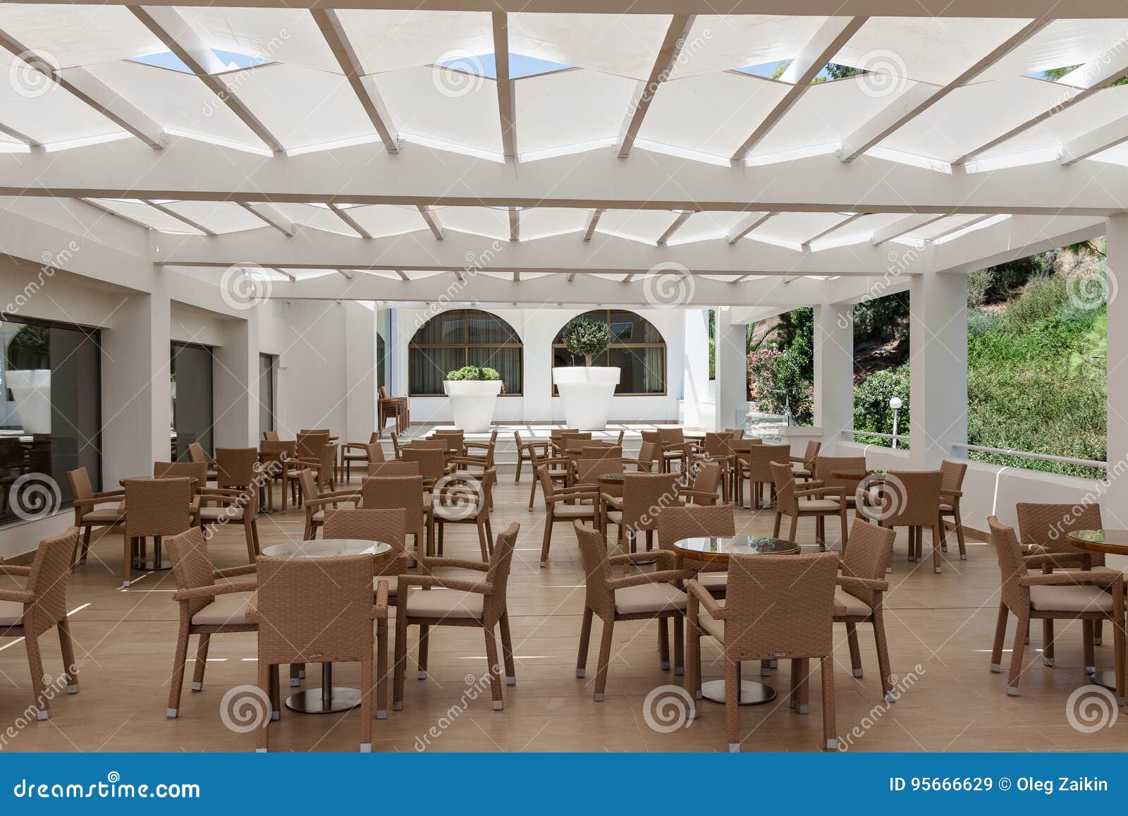 An empty restaurant stock image. Image of coffee, hospitality - 95666629