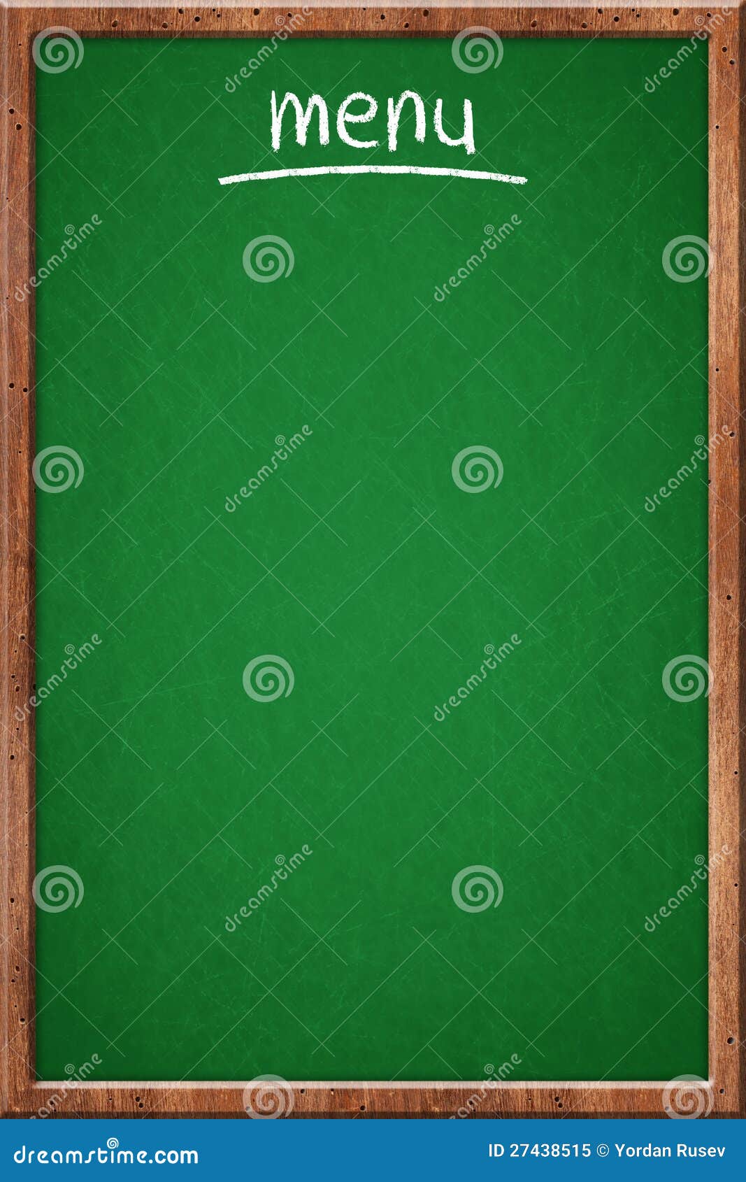 Empty restaurant menu stock image. Image of retro, announce - 27438515