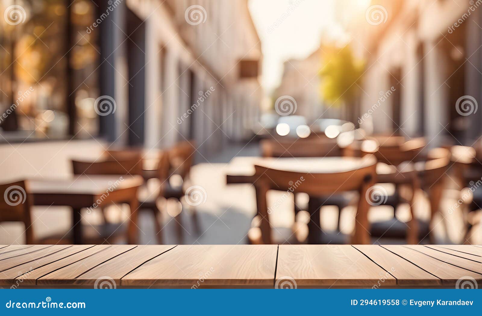 Empty Restaurant Table, Versatile Product Mockup Stock Illustration ...
