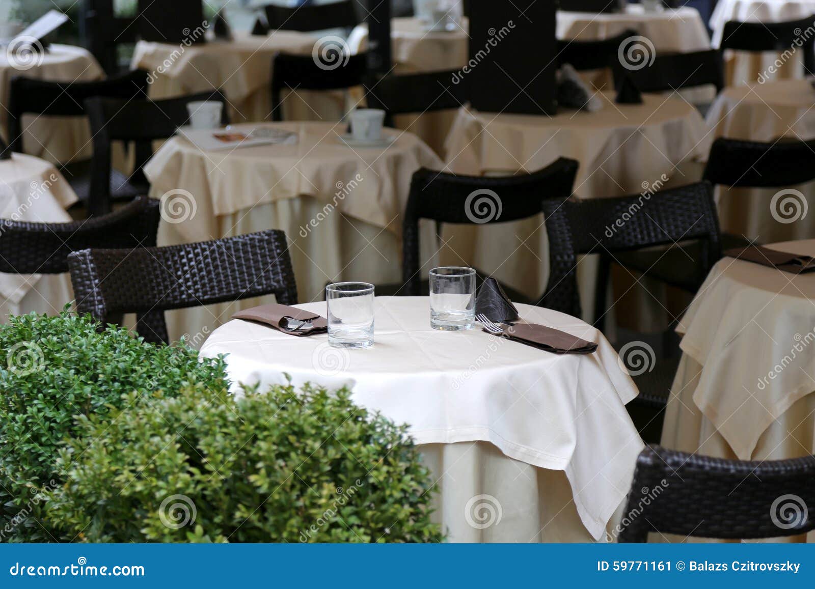 Empty restaurant stock image. Image of tables, waiting - 59771161