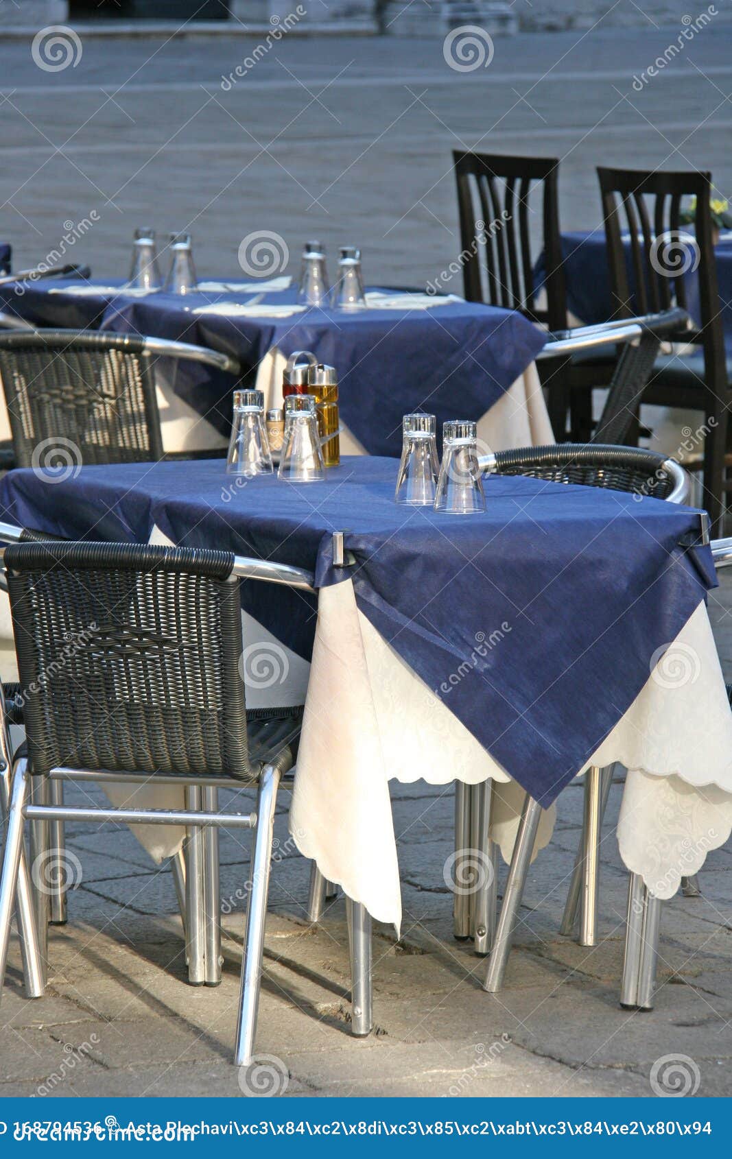 Empty Restaurant Table in Venice Stock Photo - Image of building, italy ...