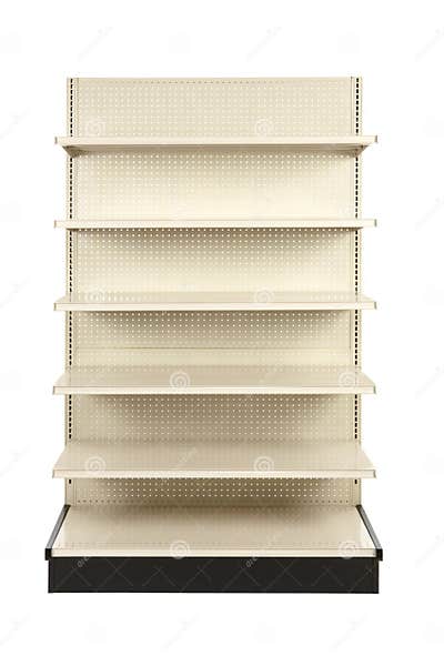 Empty retail store shelf stock image. Image of shelving - 16893305