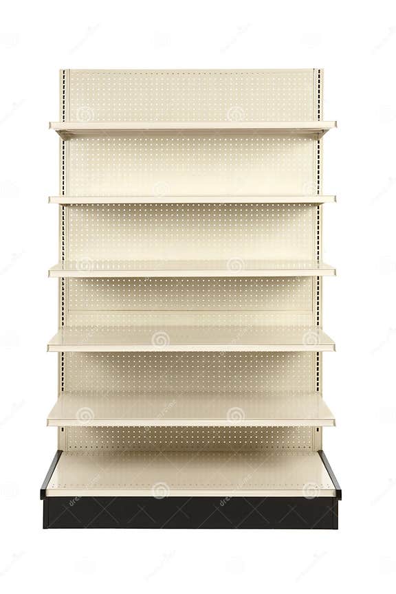 Empty retail store shelf stock image. Image of shelving - 16893305
