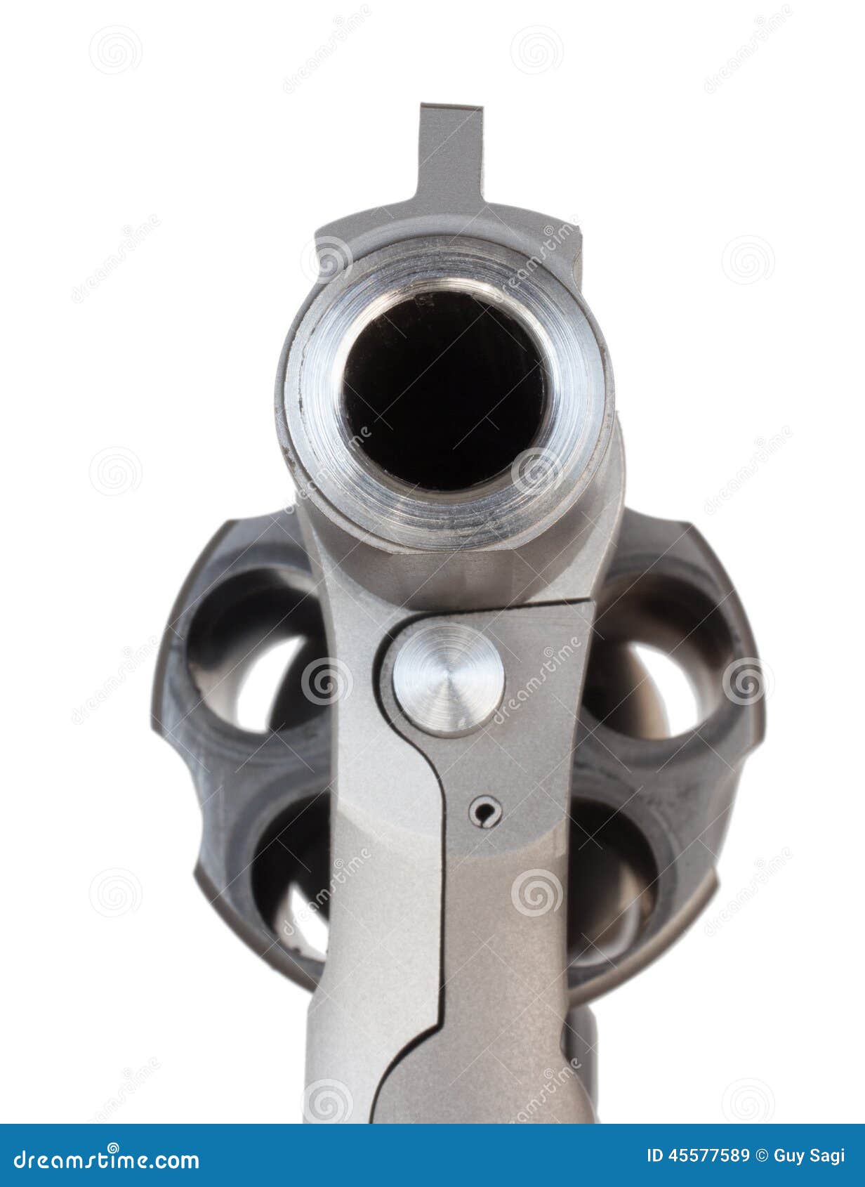 Empty revolver stock image. Image of cylinder, gray, pistol - 45577589