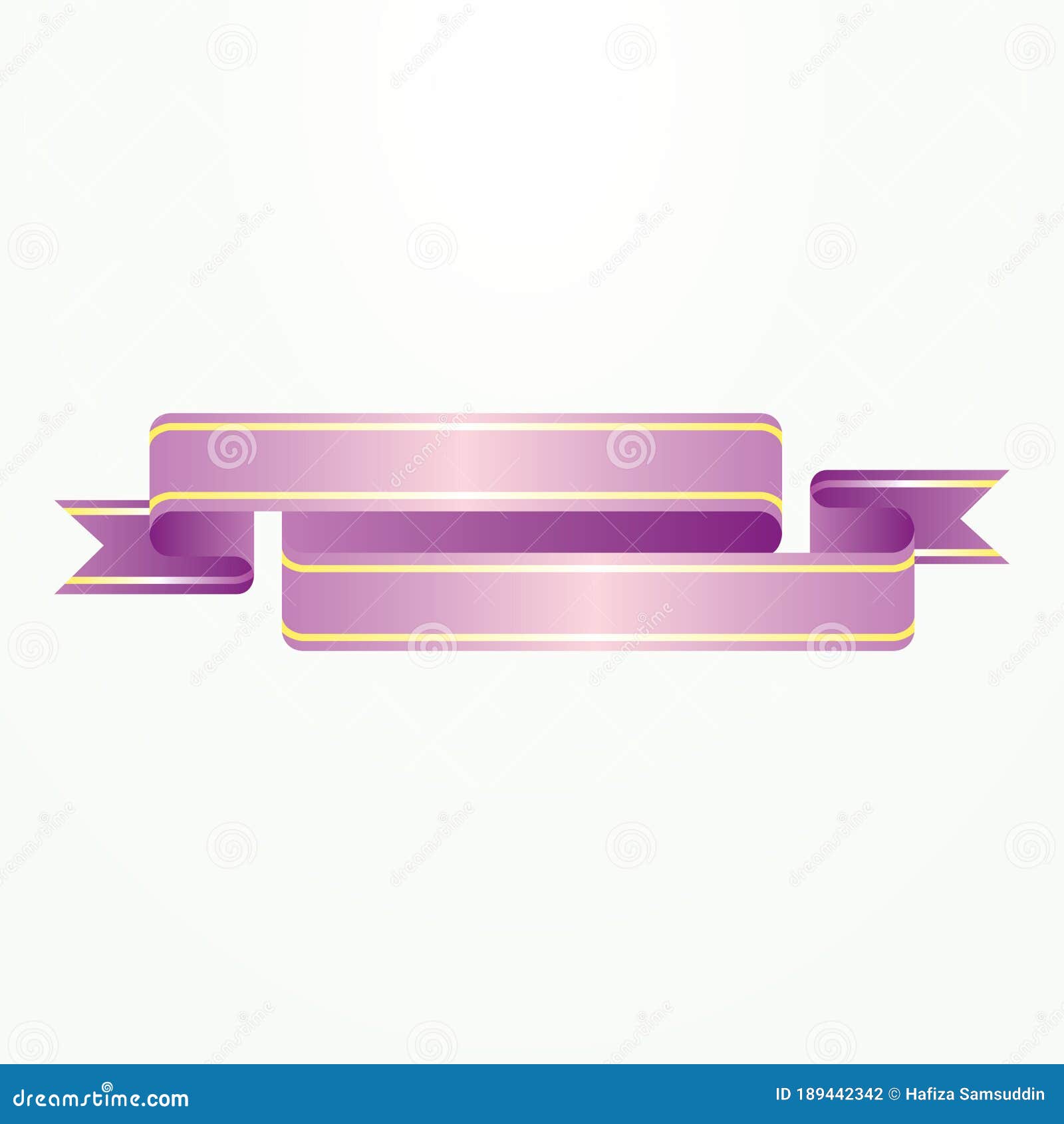 Empty Ribbon Banner. Vector Illustration Decorative Design Stock Vector ...