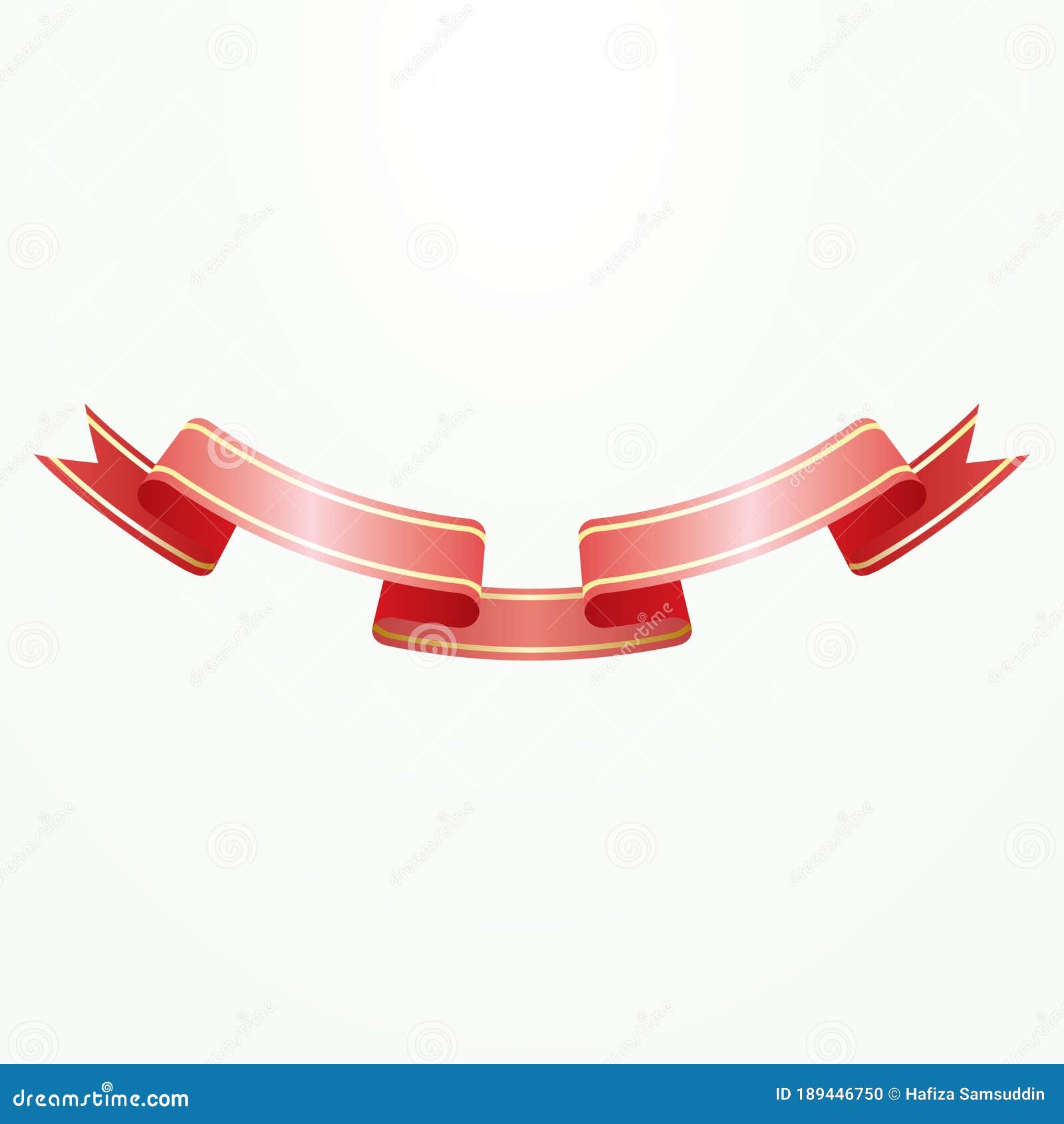 Empty Ribbon Banner. Vector Illustration Decorative Design Stock Vector ...