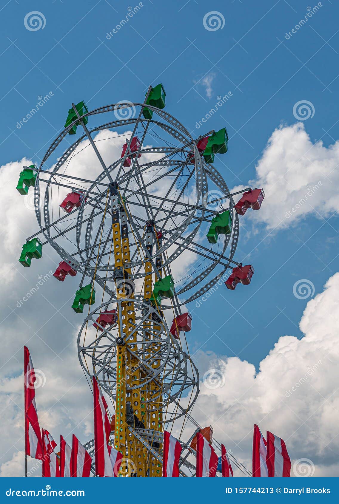 Empty Ride at the Fair stock image. Image of outdoors - 157744213