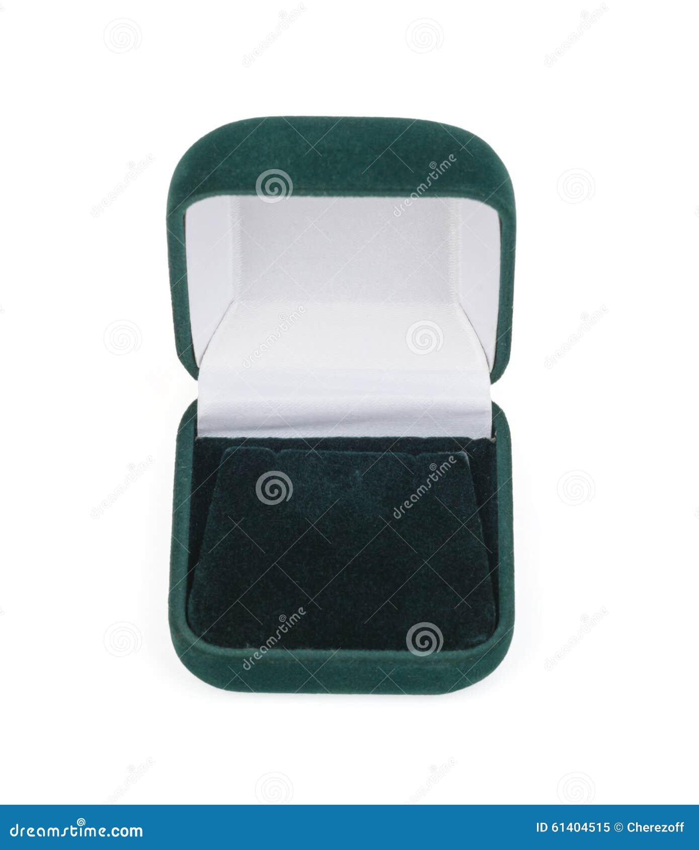 Empty ring box, front view stock image. Image of adornment - 61404515