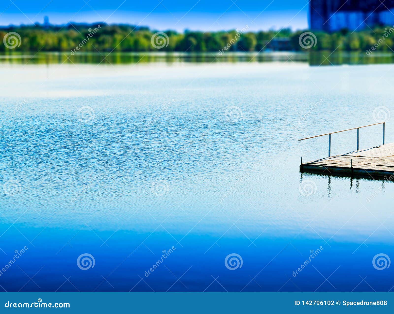 Empty River Quay City Scape Background Stock Photo - Image of ...