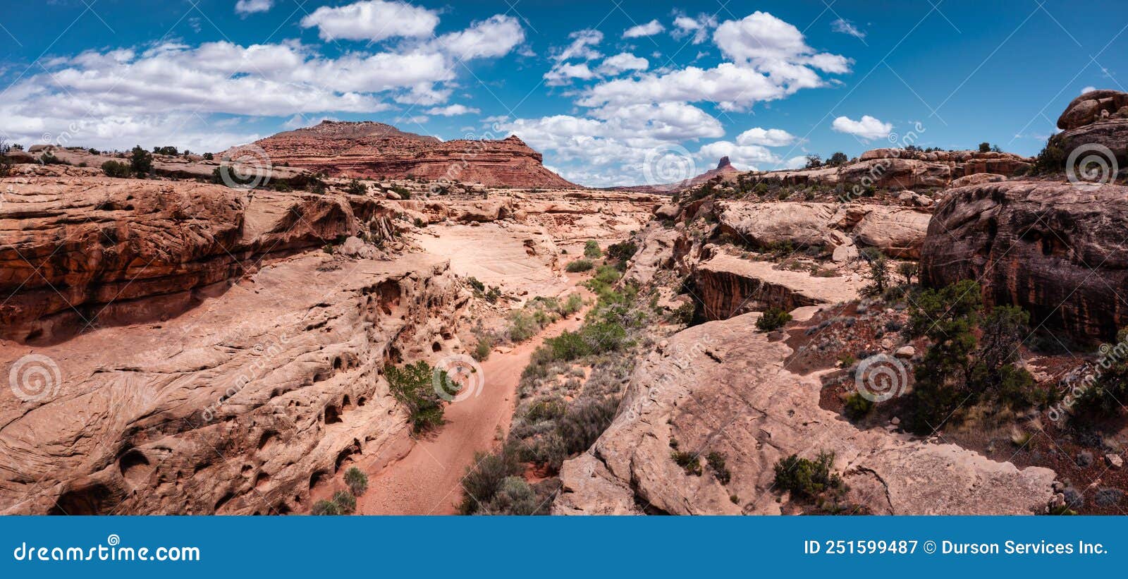 Empty riverbed in Utah stock image. Image of empty, lines - 251599487