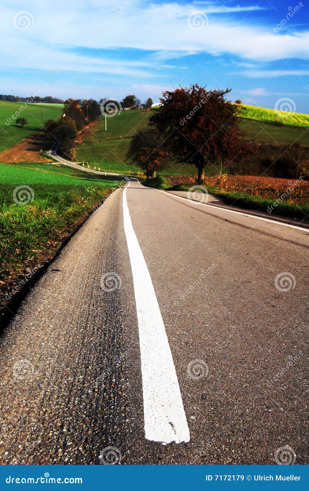 Empty road stock image. Image of lane, horizon, direction - 7172179