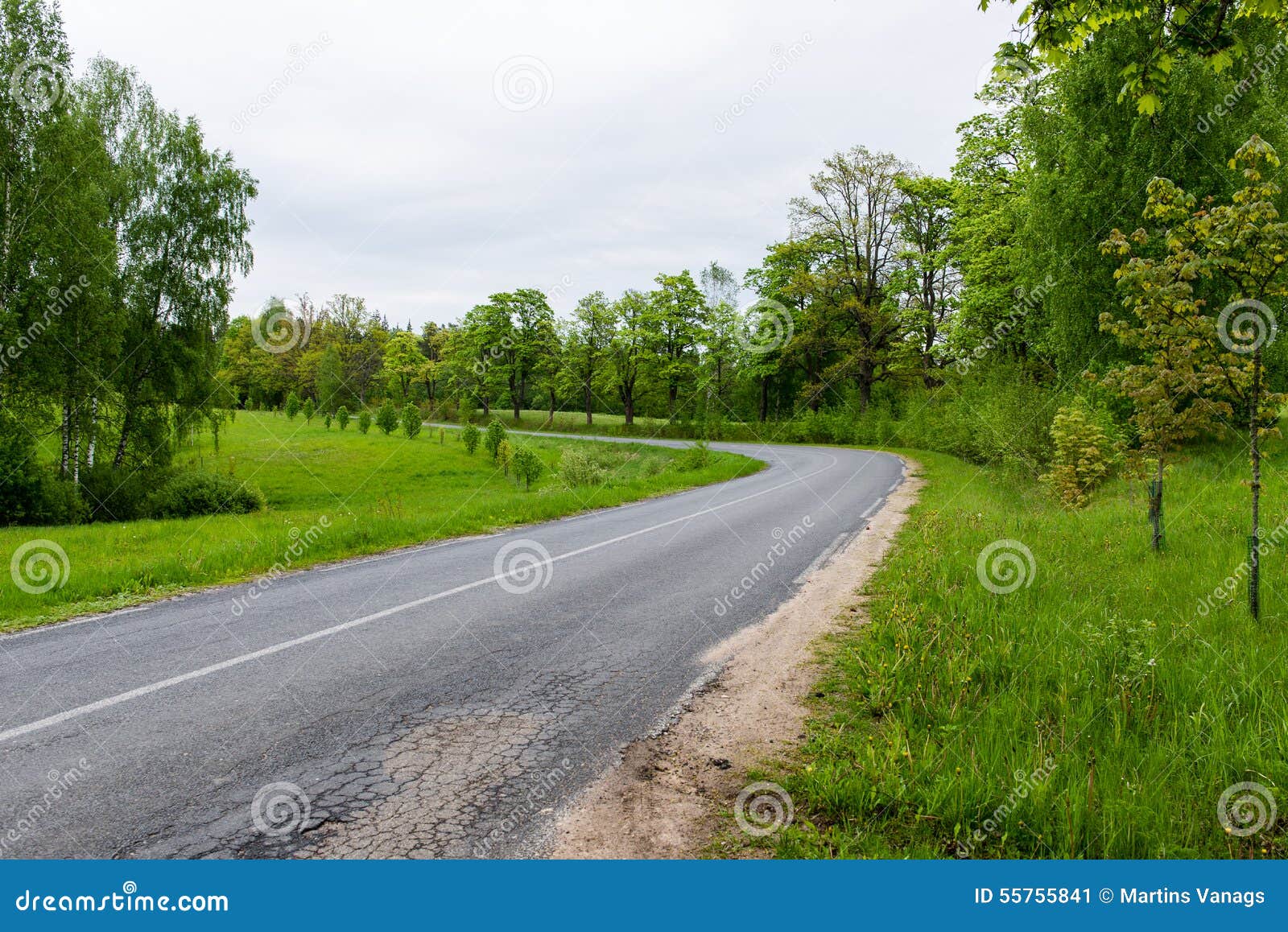 Empty Road in the Countryside Stock Image - Image of trails, raiskuma ...