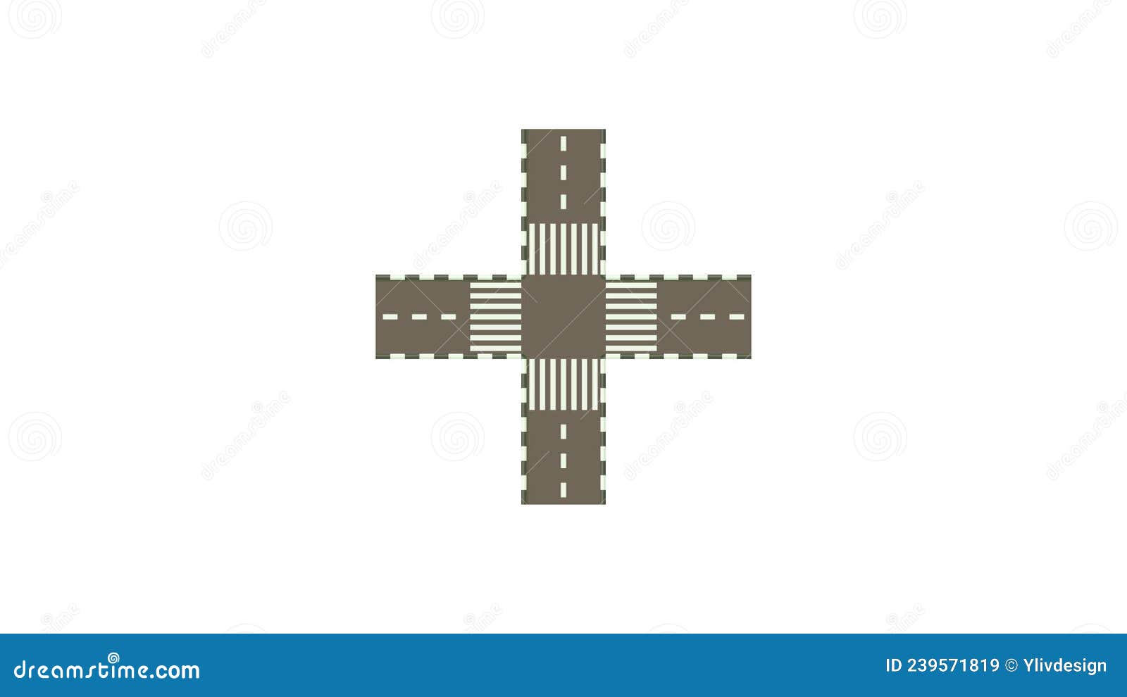 Empty Road Intersection Icon Animation Stock Video - Video of outdoor ...