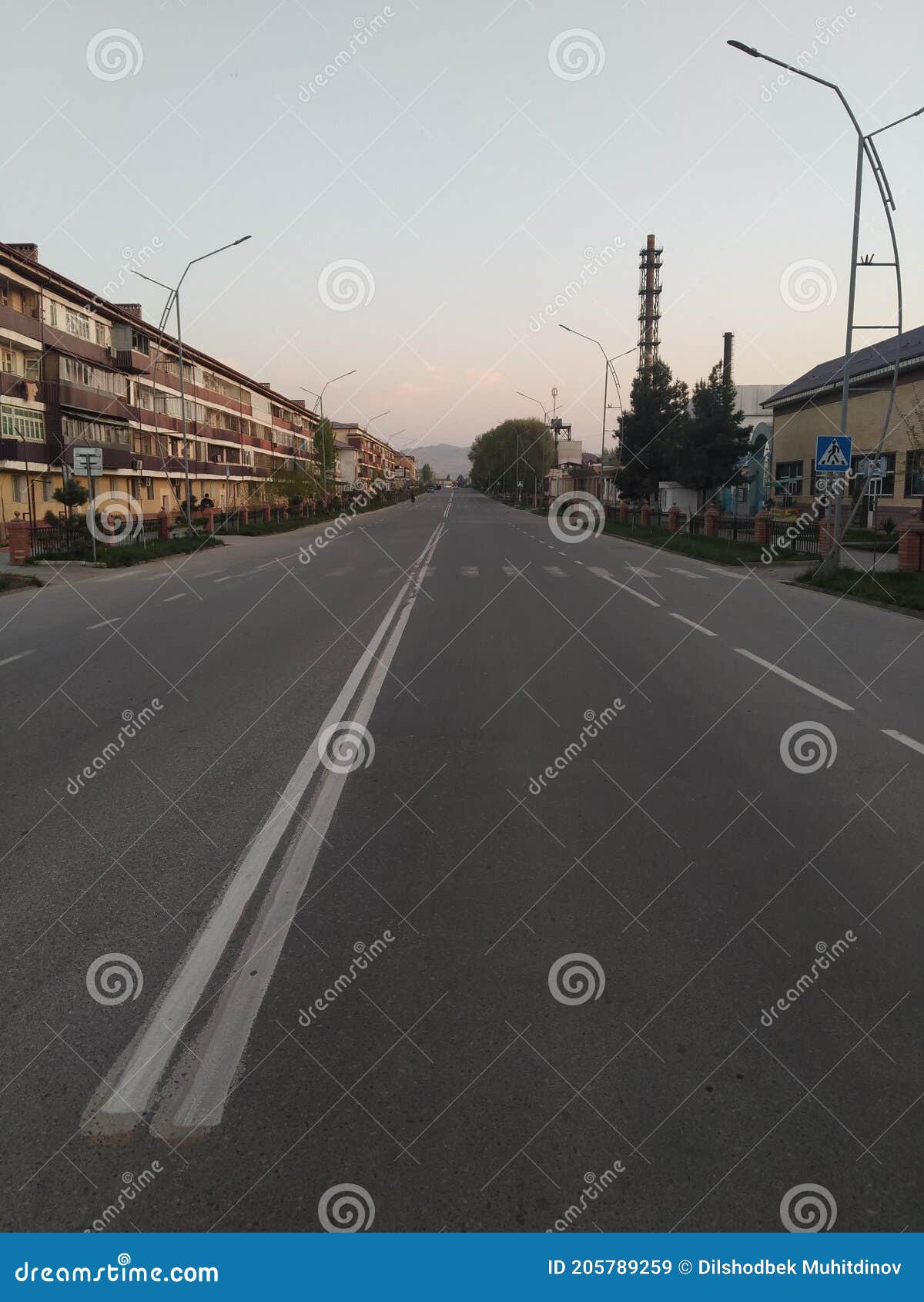 Empty road during lockdown stock image. Image of road - 205789259