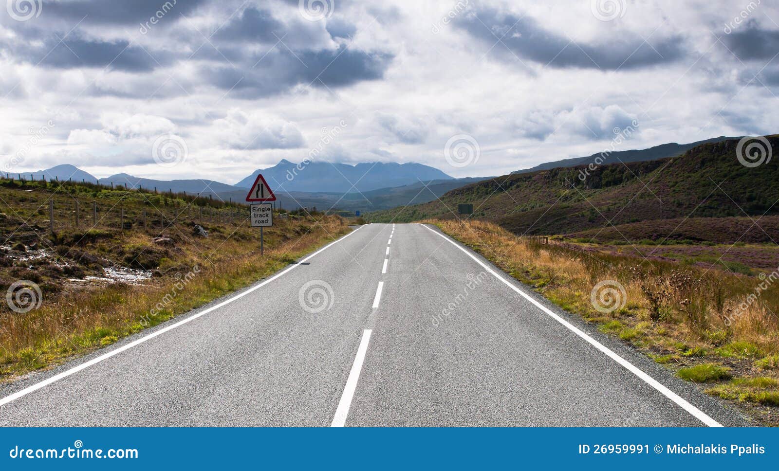 Empty Road in Rural Landscape Stock Image - Image of speed, outdoor ...