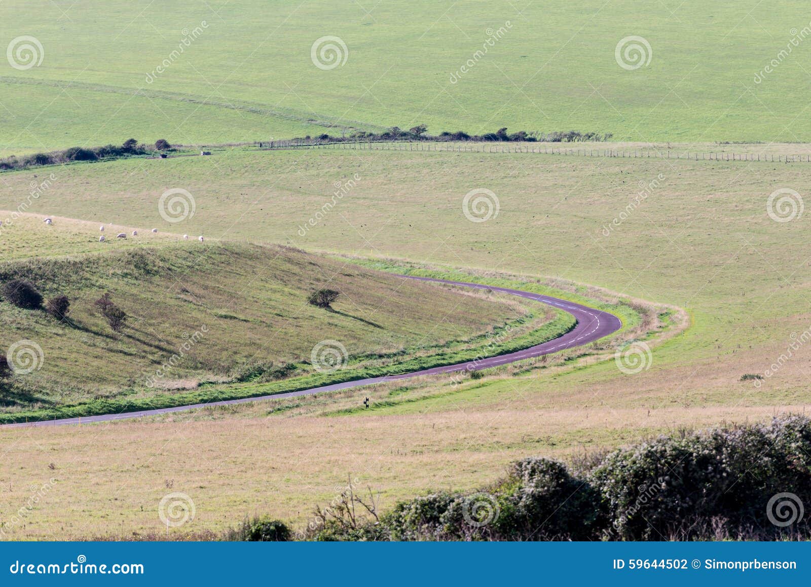 Empty Road in a Rural Setting Stock Photo - Image of autumn, distance ...