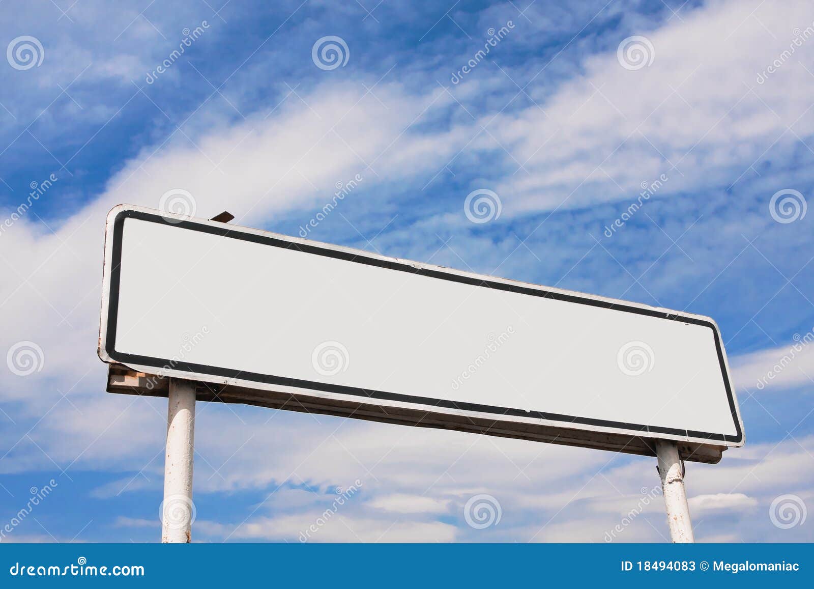 Empty road sign stock image. Image of black, lane, information - 18494083