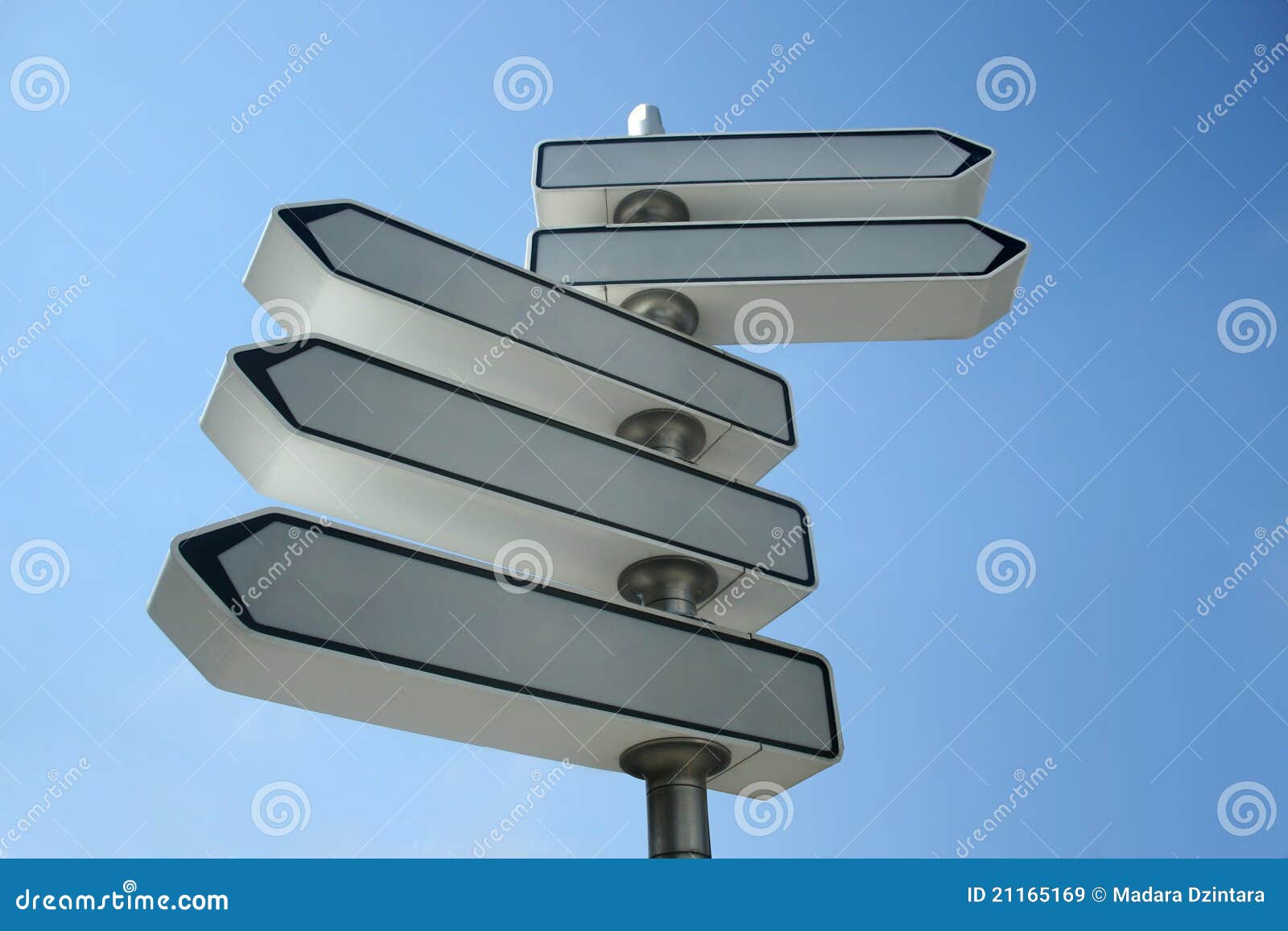 Empty road sign stock image. Image of ways, direction - 21165169