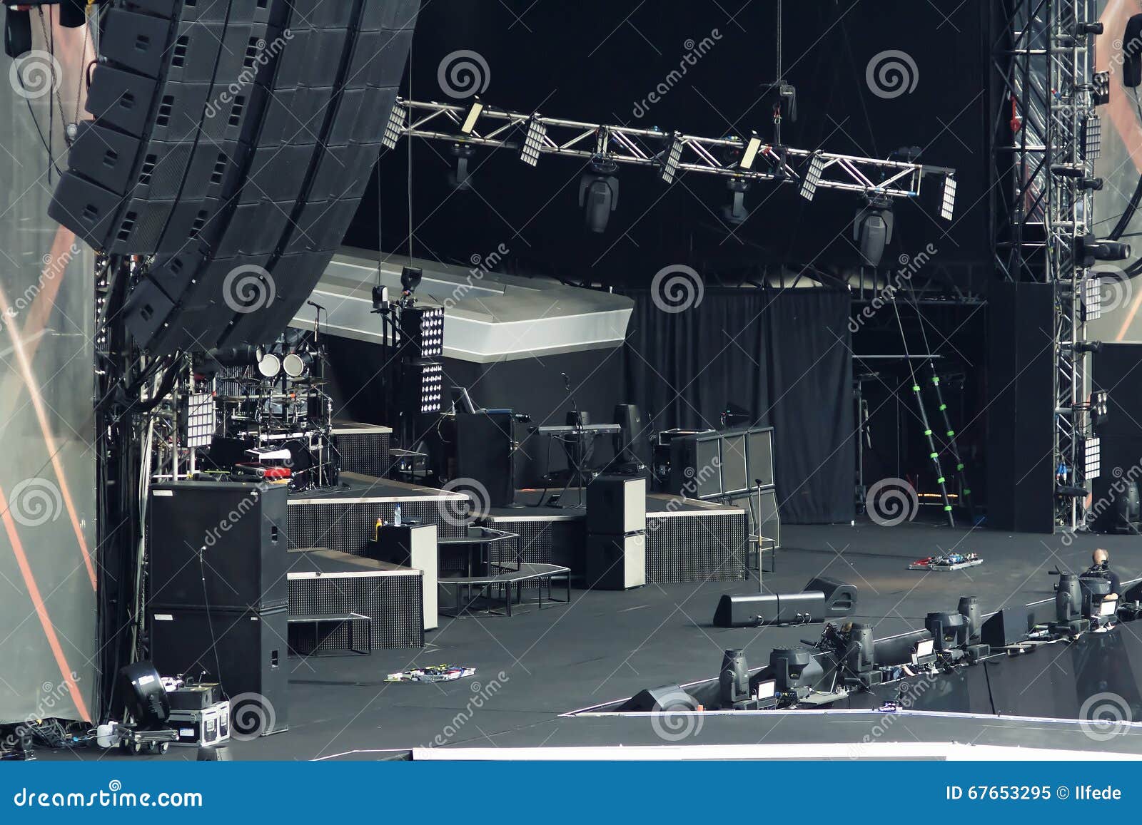 Empty rock concert stage stock image. Image of concert - 67653295