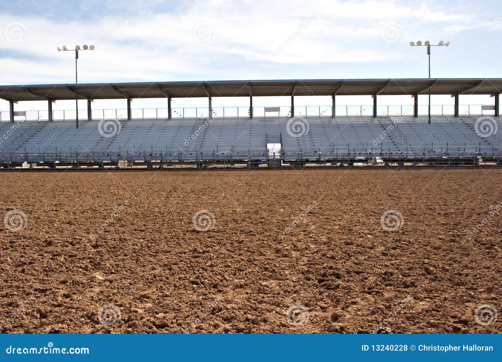 Empty rodeo arena stock photo. Image of arena, brown - 13240228