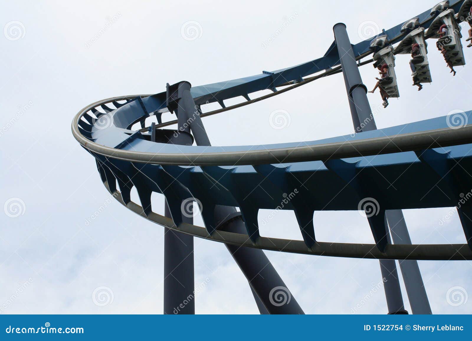 Empty Roller Coaster stock photo. Image of fast, metal - 1522754