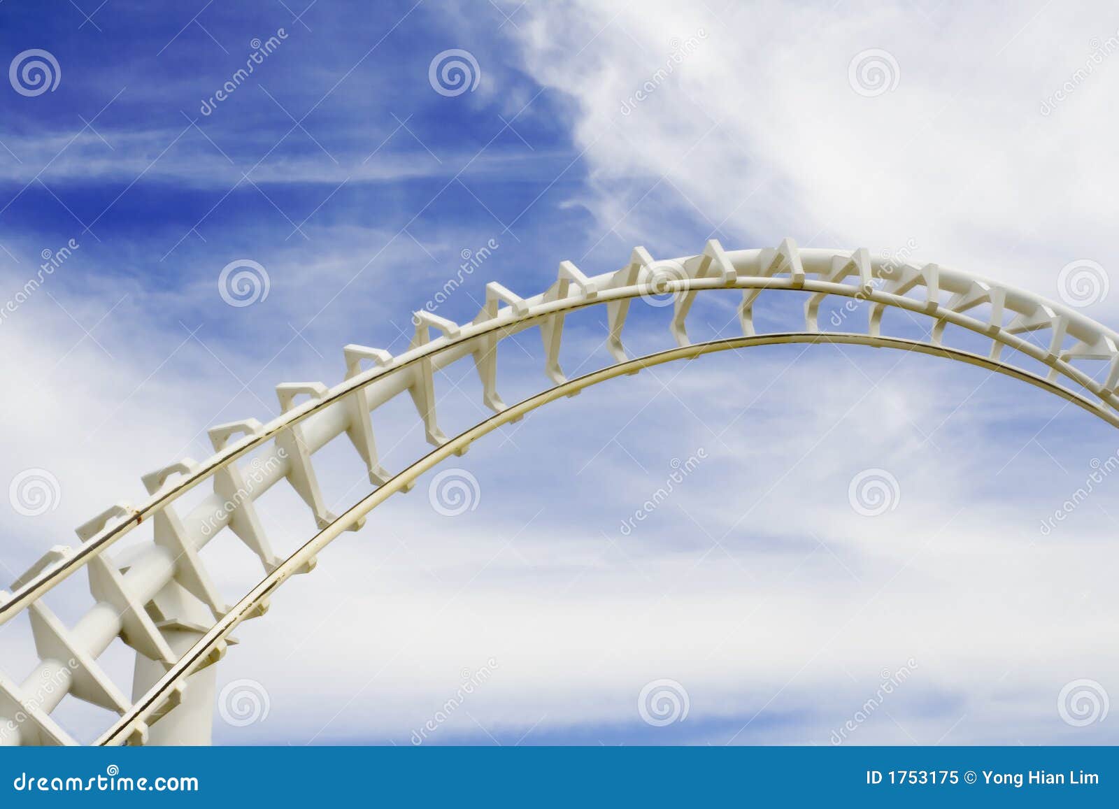 Empty Roller Coaster Tracks Stock Image - Image of outdoor, roller: 1753175