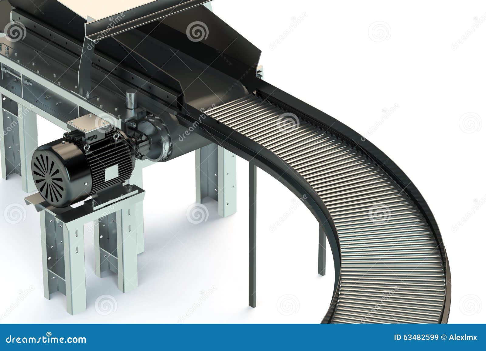 Roller Conveyor Drawings Vector Illustration | CartoonDealer.com #171763584