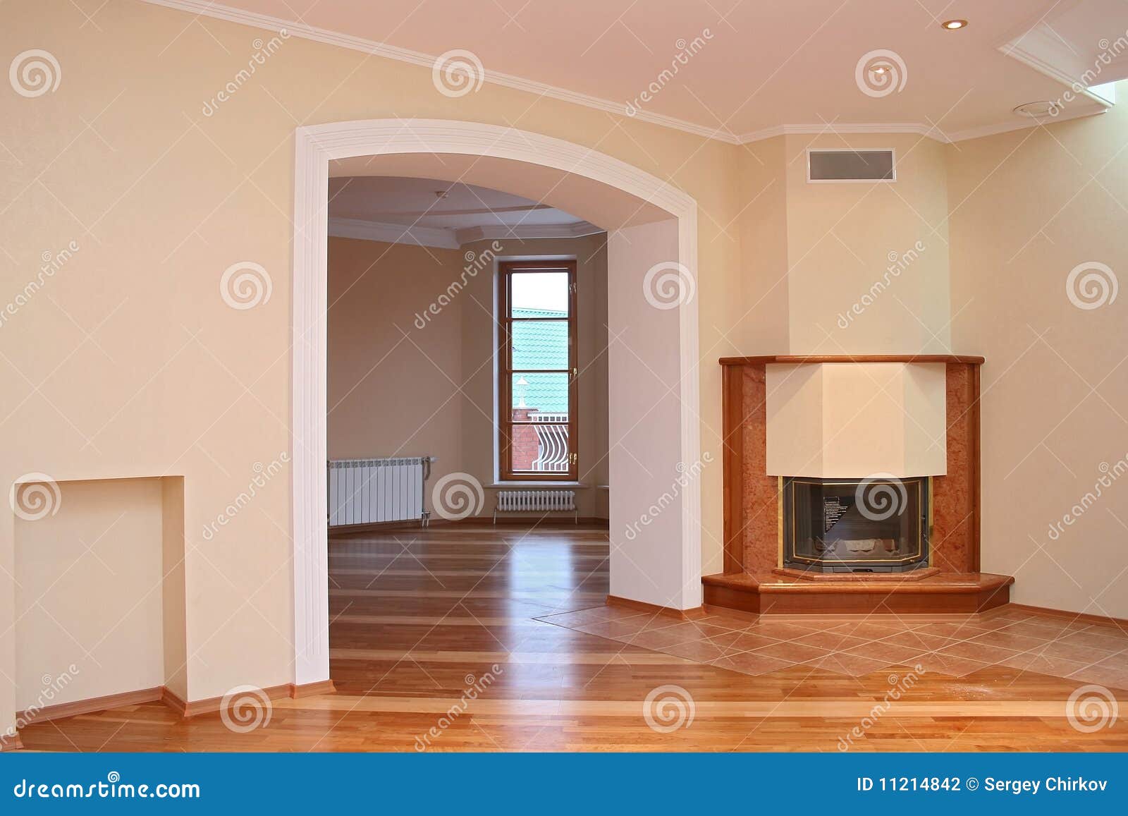 Empty room stock photo. Image of interior, parquet, tile - 11214842