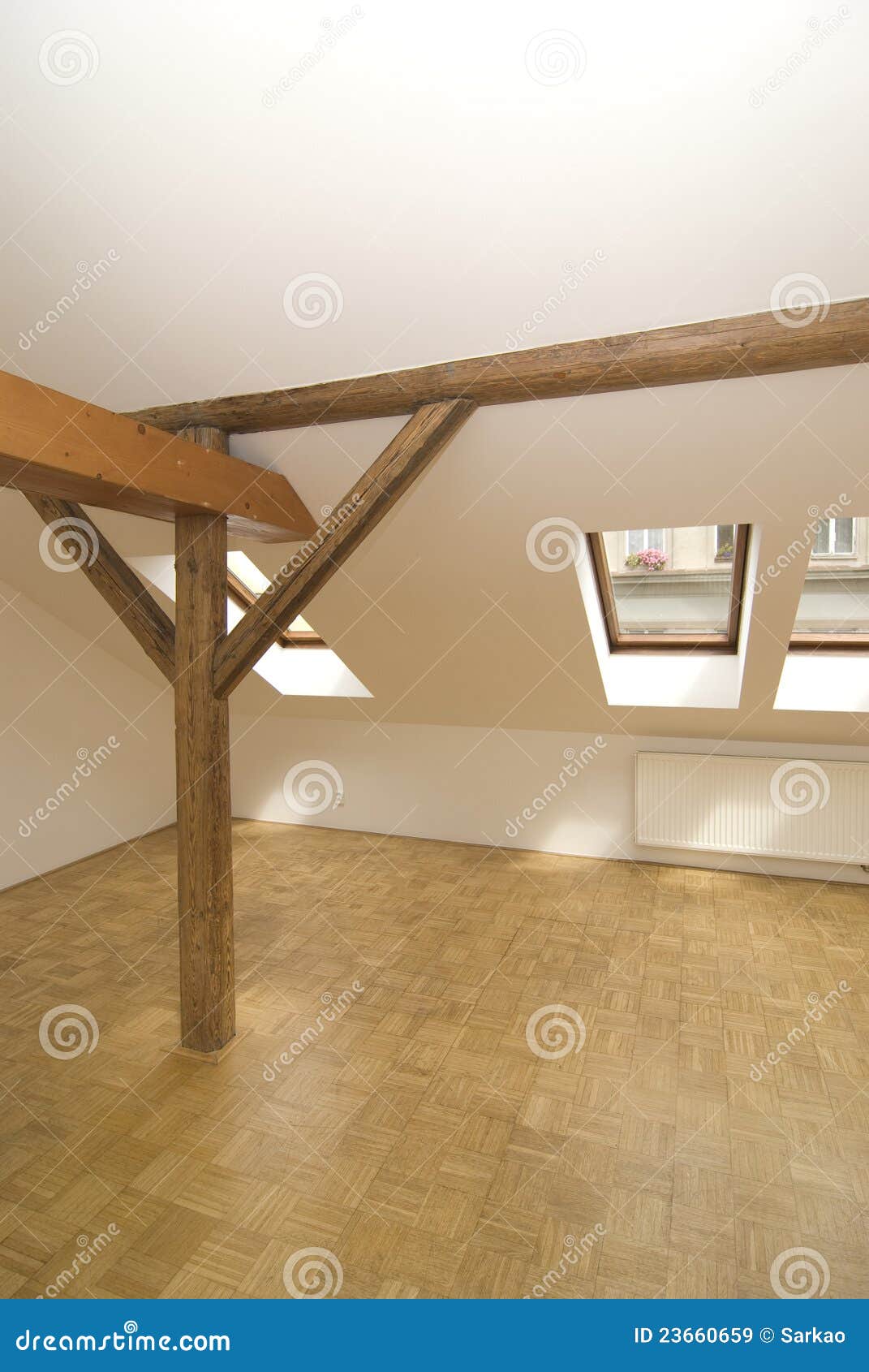 Empty room stock image. Image of empty, floor, wooden - 23660659
