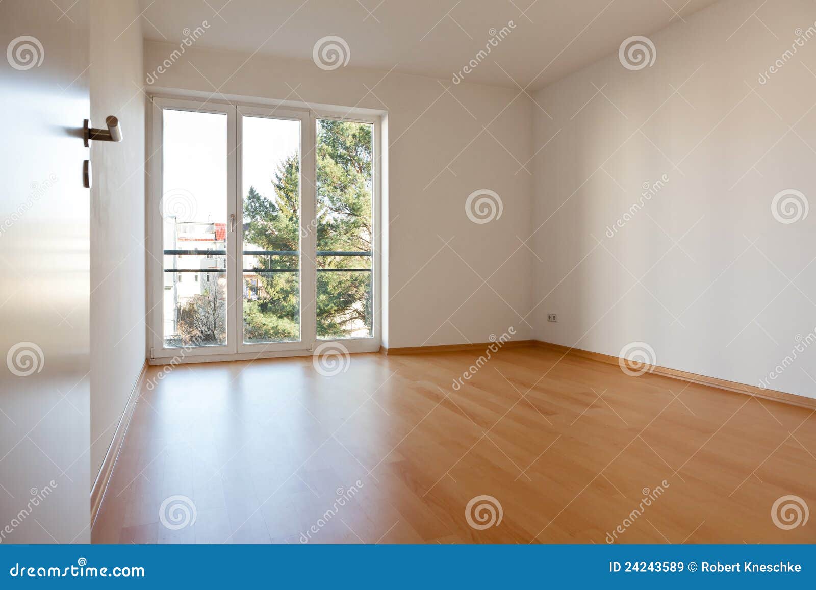 Empty room in apartment stock image. Image of building - 24243589