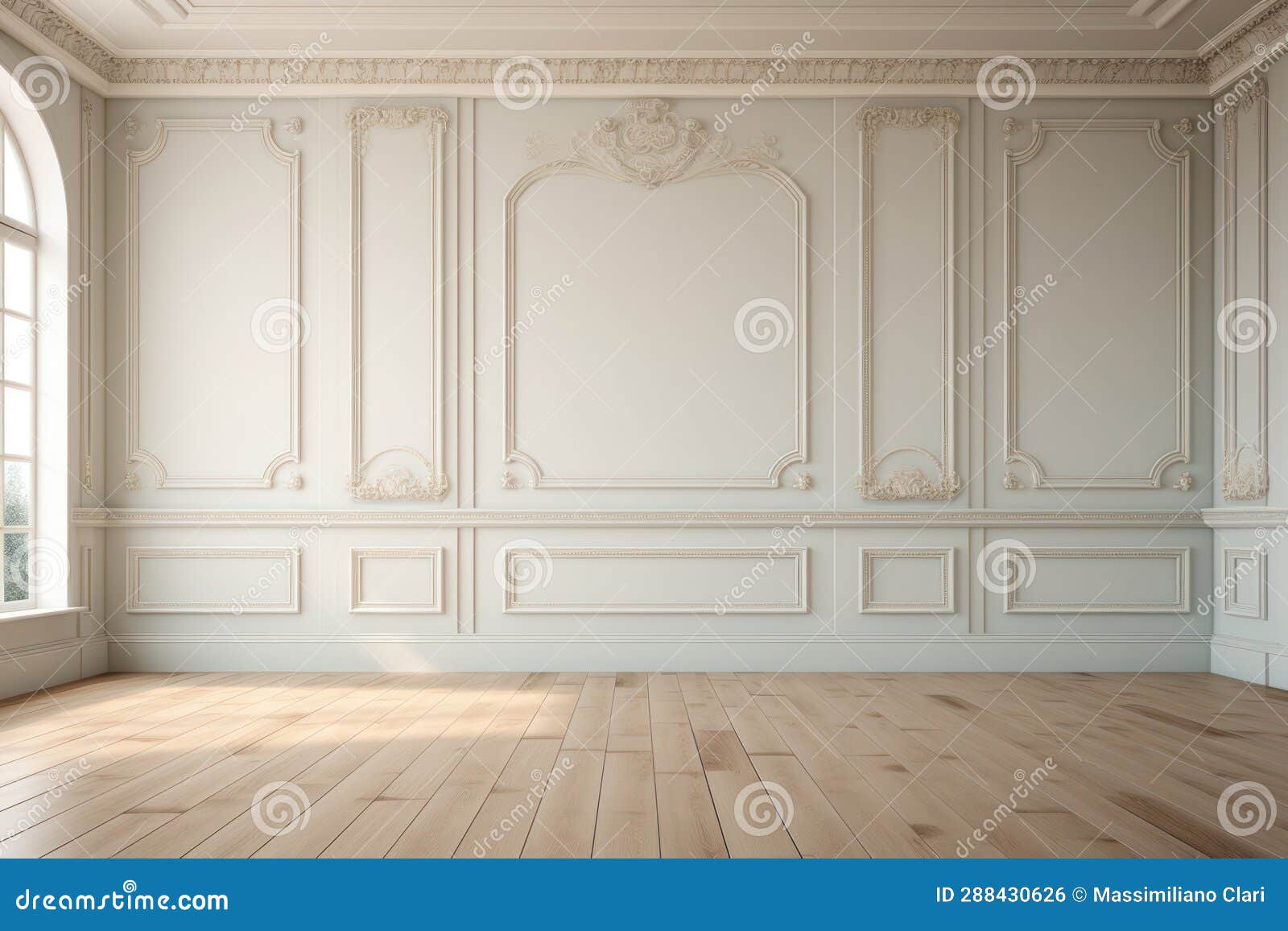 Empty Room with Clean Lines and a Minimalist Design, Bathed in Soft ...