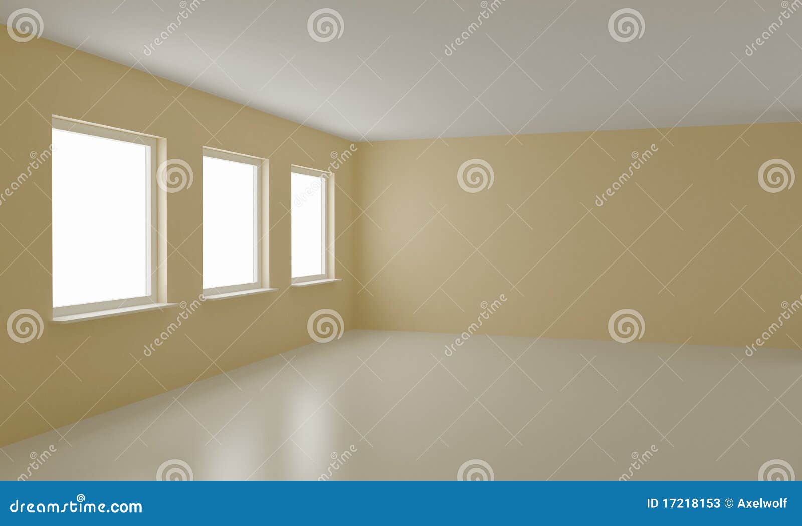 Empty Room, Clean Office or Residential Interior Stock Illustration ...