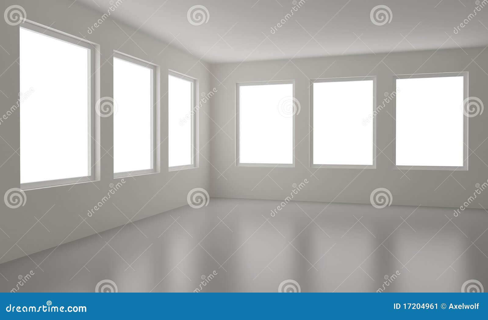 Empty Room, Clipping Path for Windows Included Stock Illustration ...